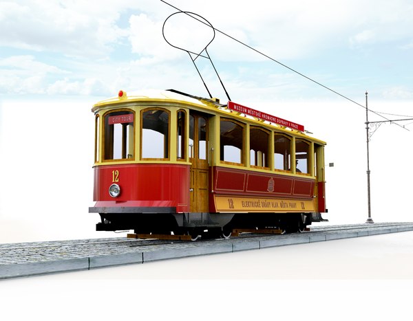 3D model tramway retro tram - TurboSquid 1673517