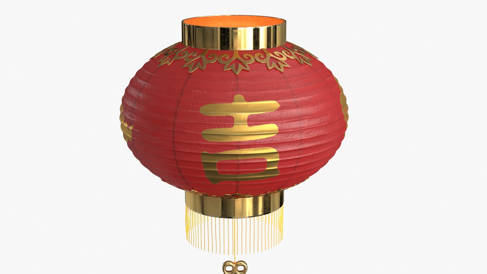 Paper Lantern V1 3D Model - TurboSquid 2037652