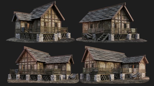 Medieval House Blender Models for Download | TurboSquid