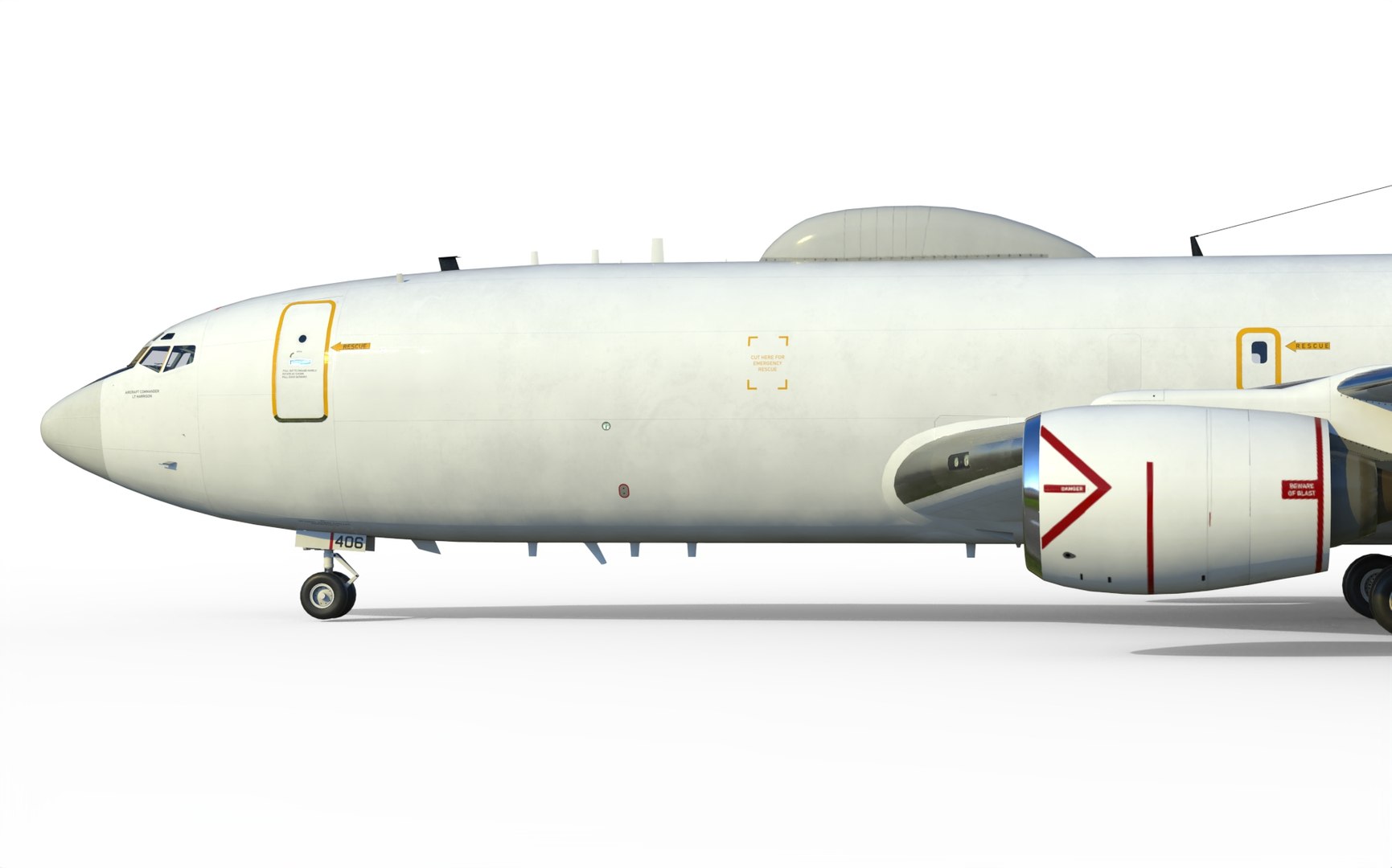 3D Boeing E-6 Mercury Doomsday Plane Model - TurboSquid 1871407