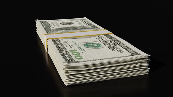 Money stack - modelled 3D - TurboSquid 1694974