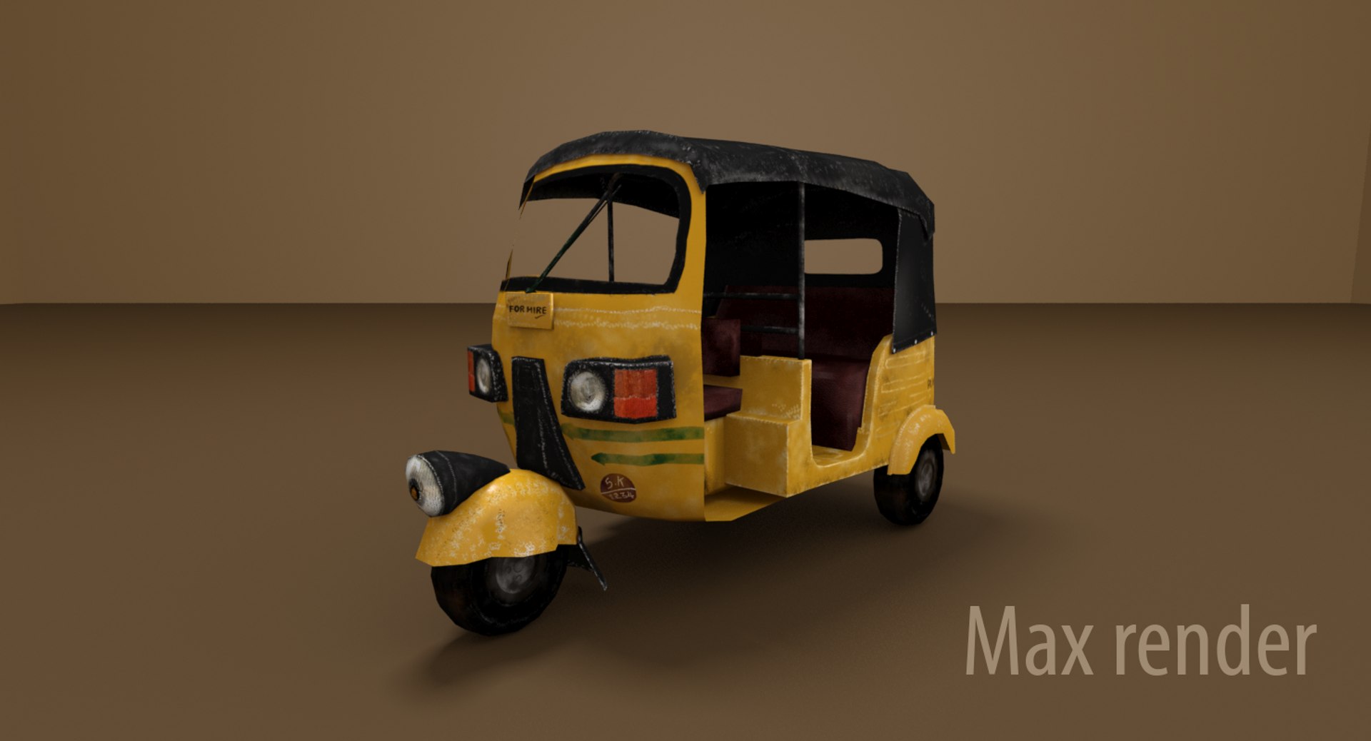 3d Model Auto Rickshaw