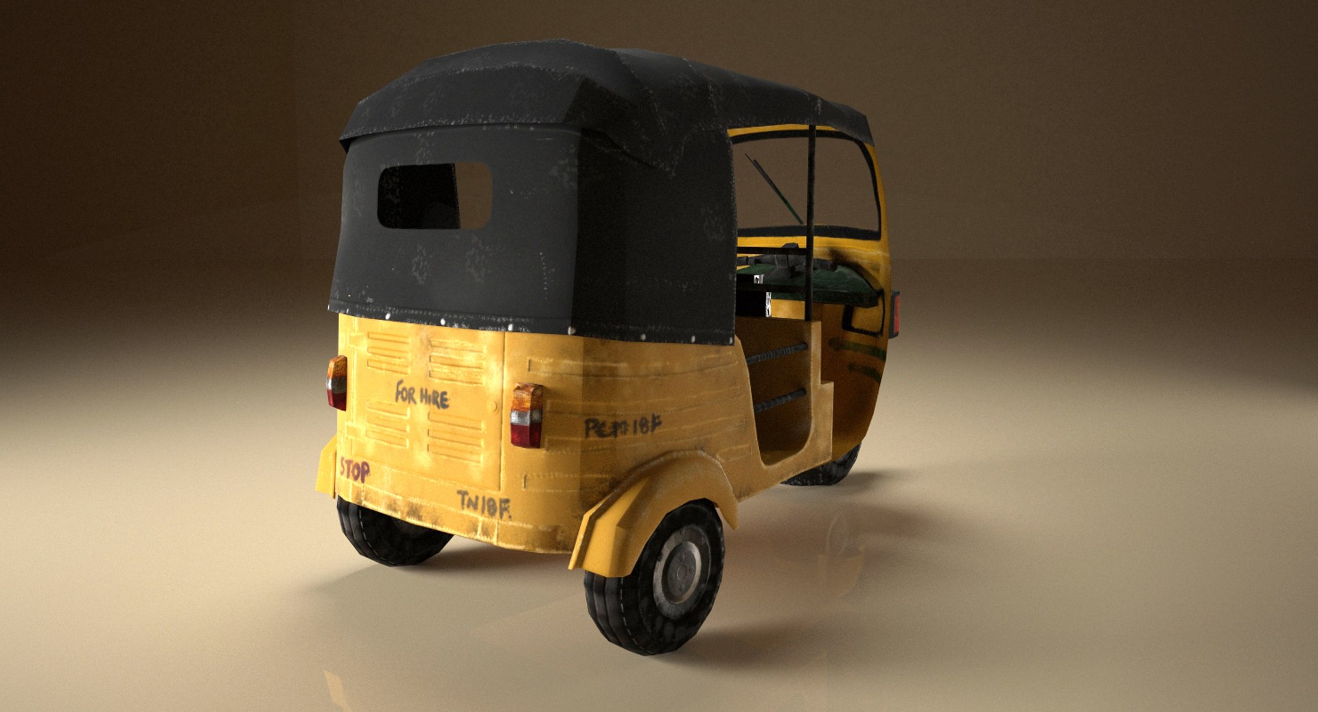 3d Model Auto Rickshaw