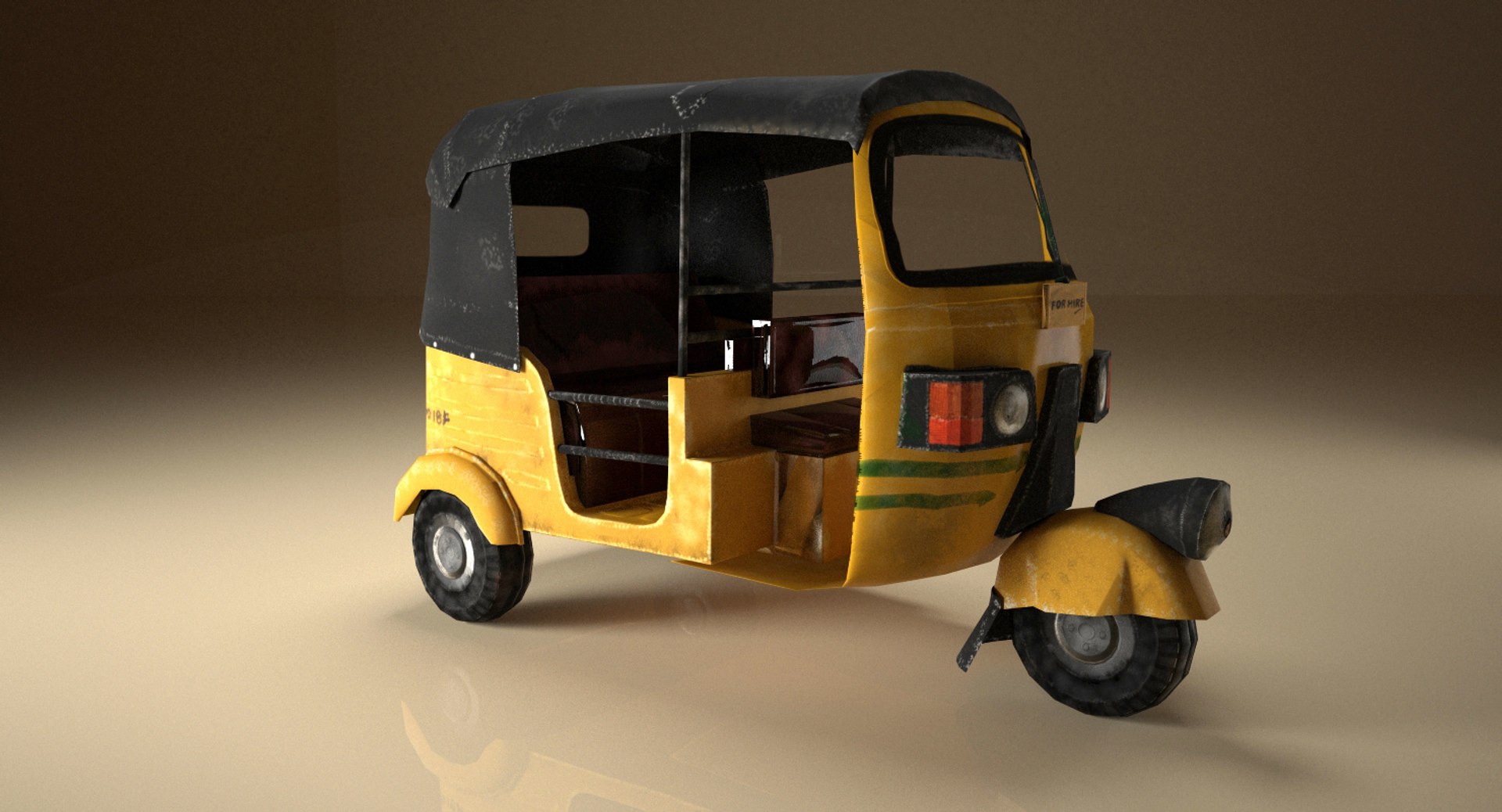 3d Model Auto Rickshaw