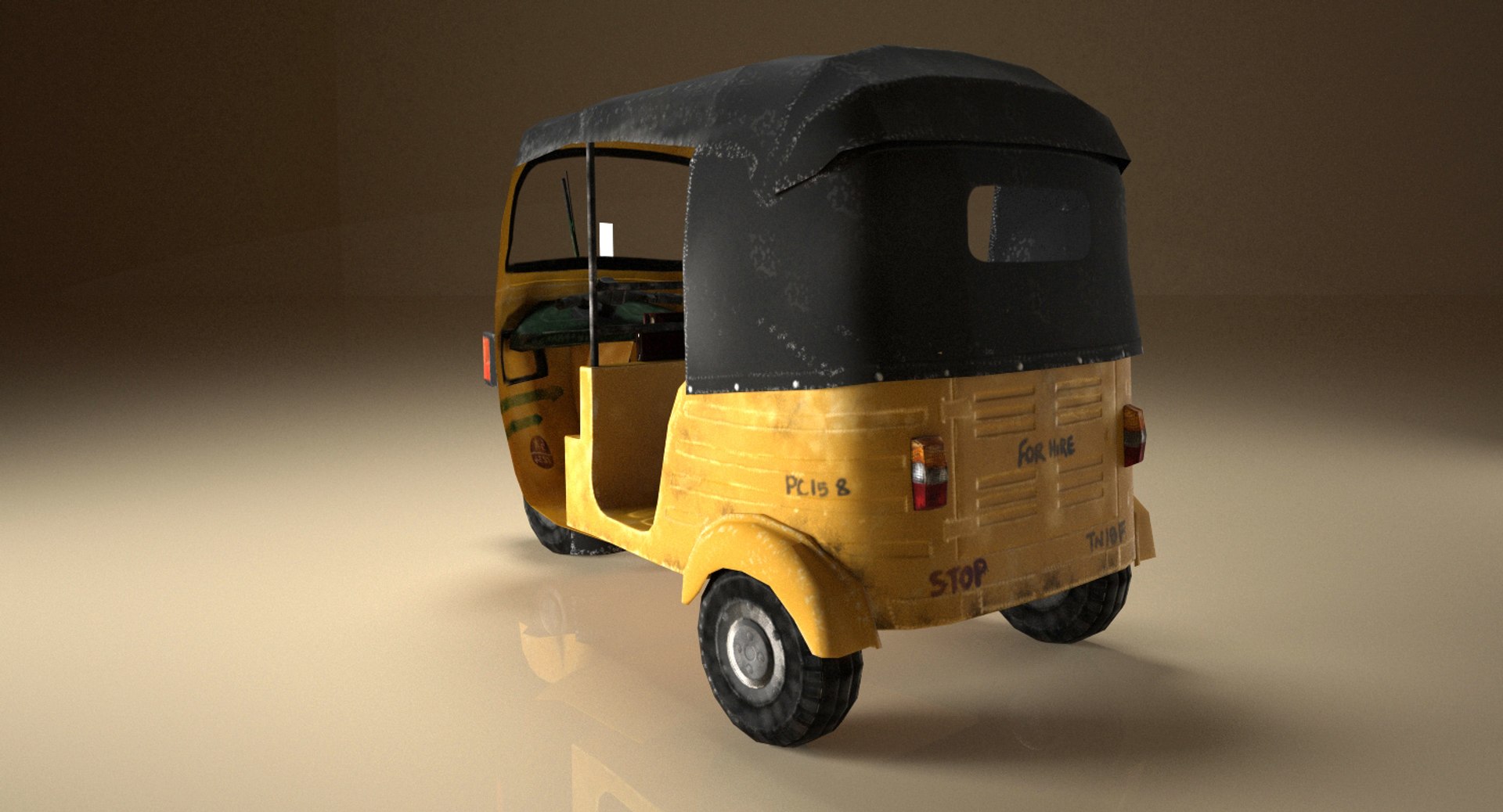 3d Model Auto Rickshaw
