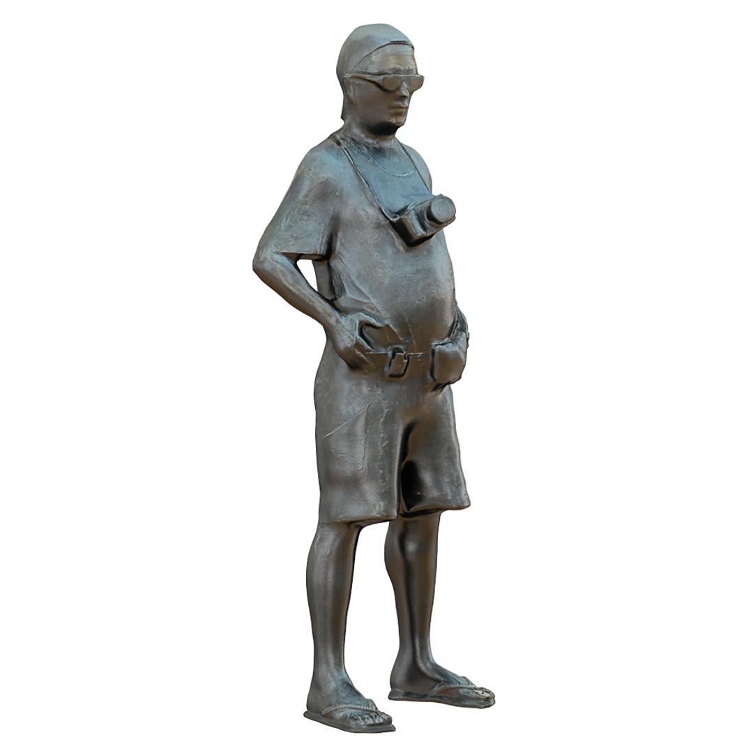 modelo 3d Escultura de fotógrafo gratis - TurboSquid 1664500