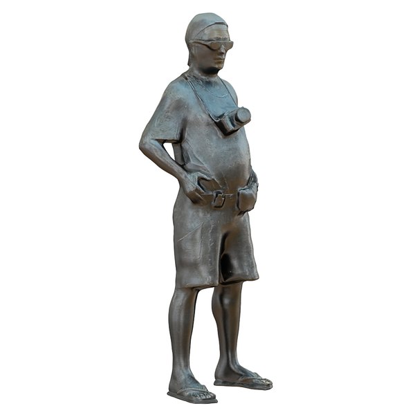 modelo 3d Escultura de fotógrafo gratis - TurboSquid 1664500