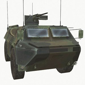 Bison armoured carrier 3D model - TurboSquid 1563746