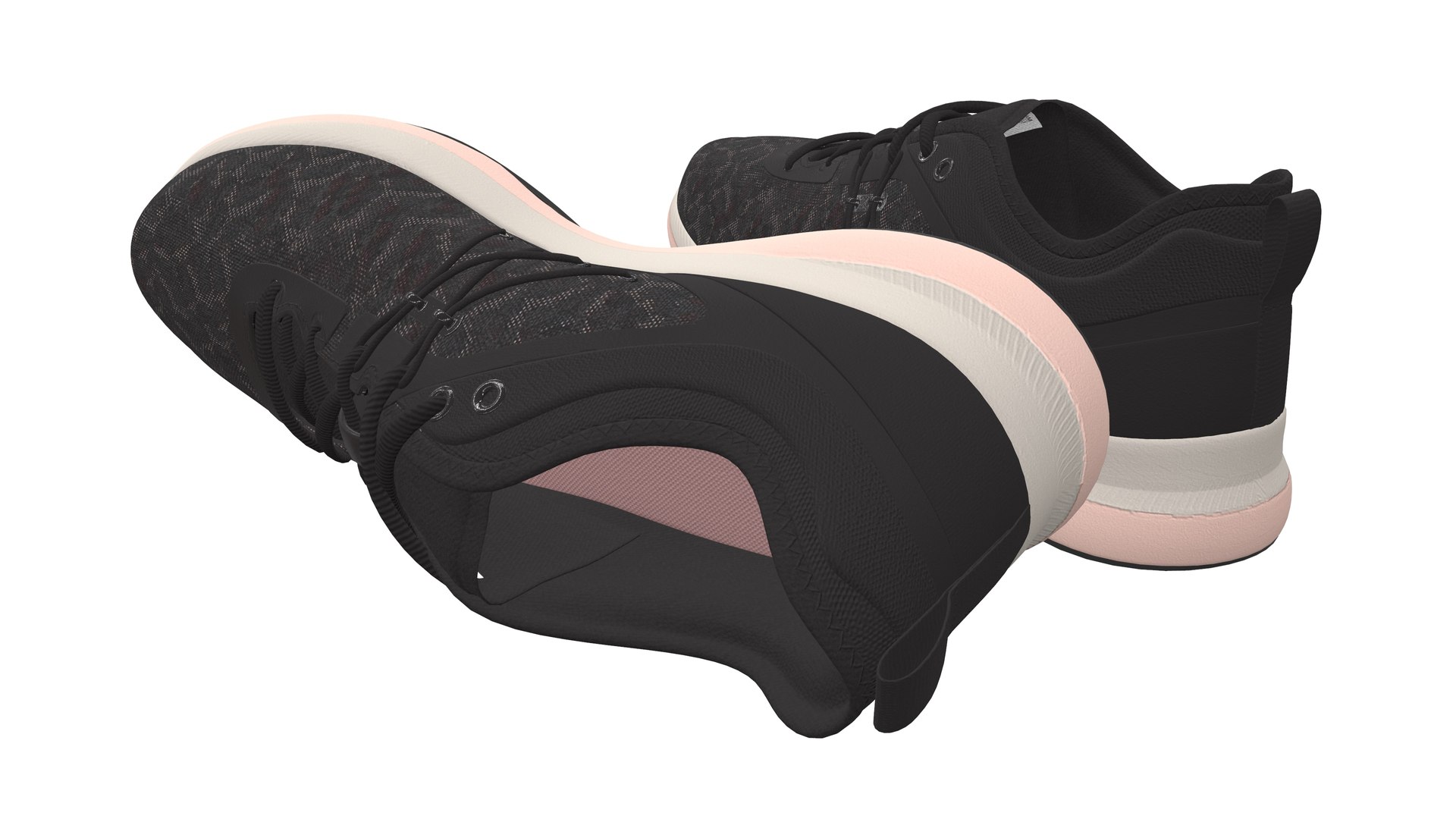 3D Black Sport Shoe 3D Model VR Model - TurboSquid 1953855