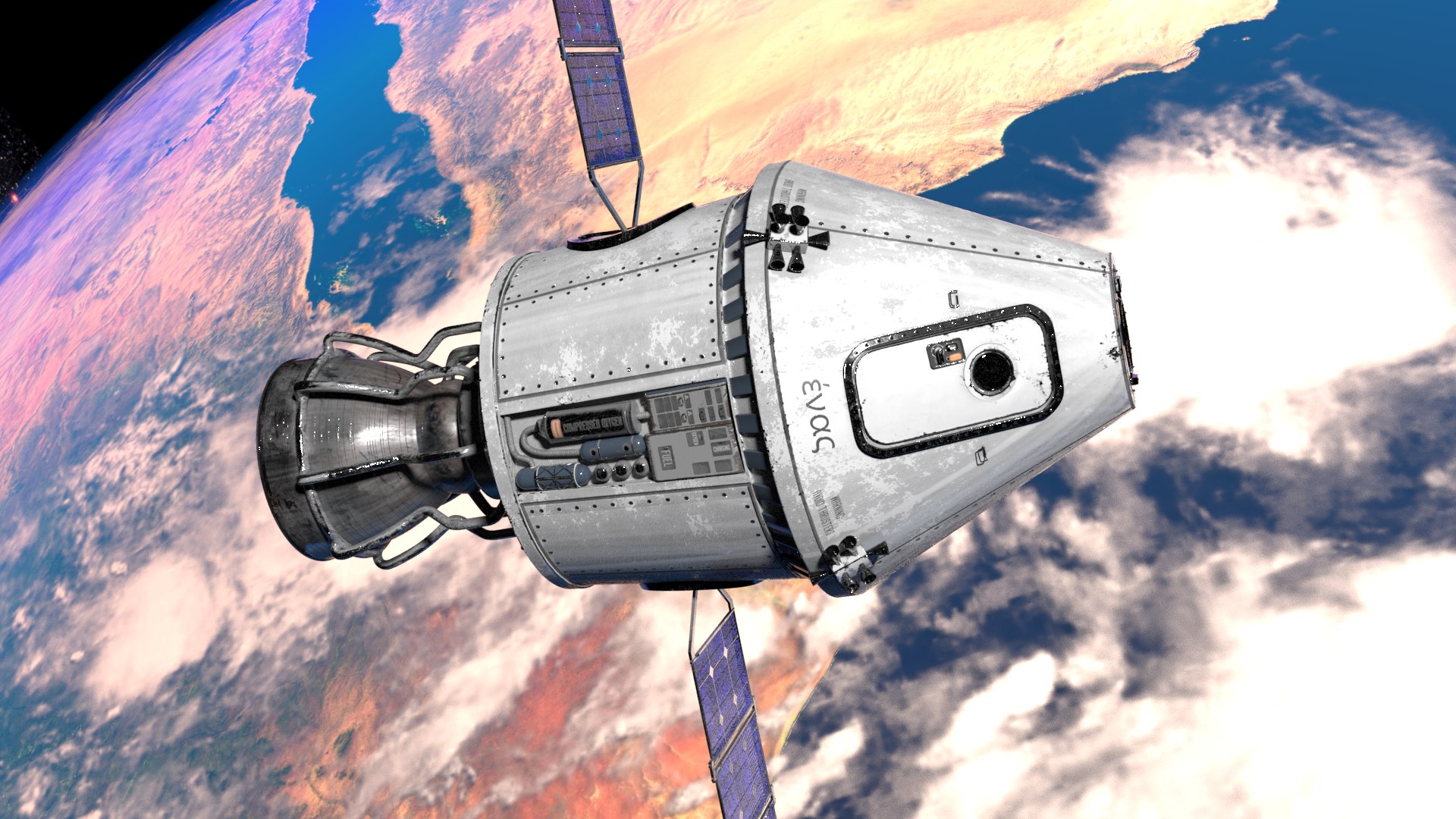 Spaceship - Command Module Model - TurboSquid 2009487