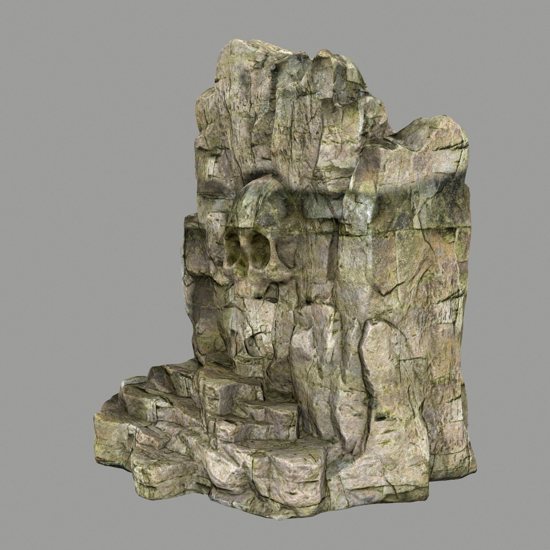 Skull Cave Model - TurboSquid 1345029