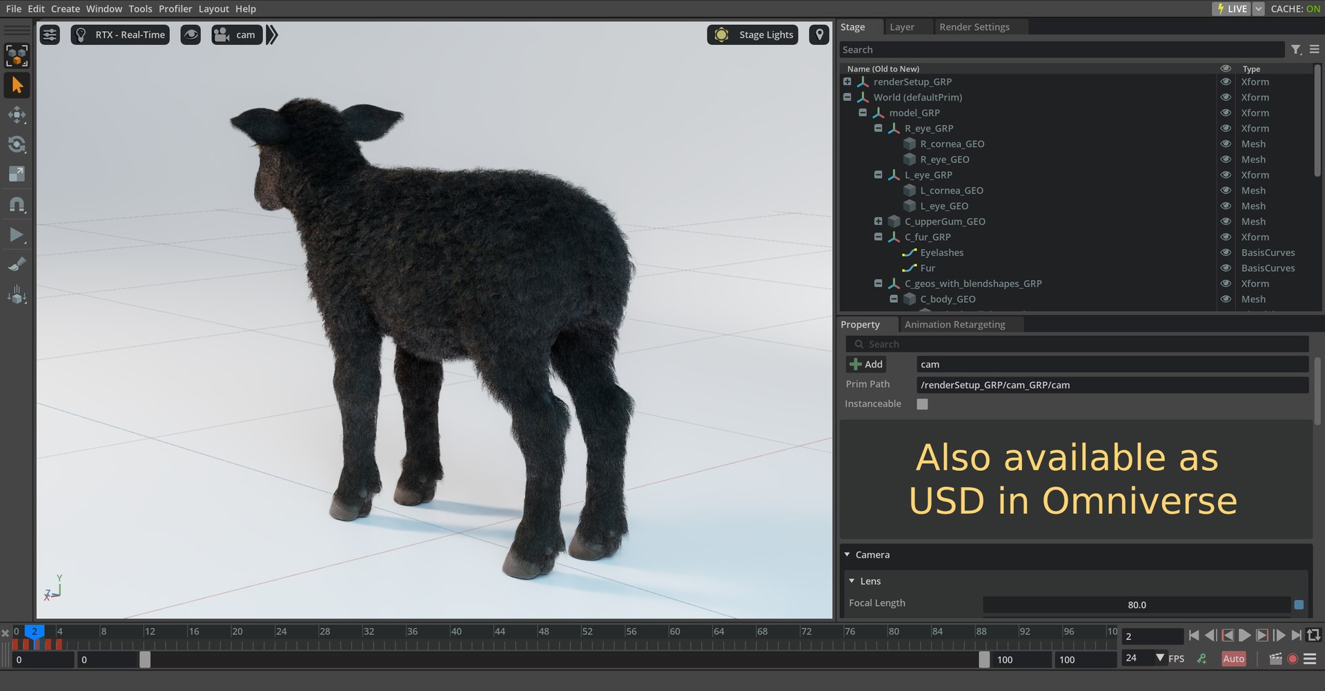 3D Model Lamb Rigged Animated With Fur Black - TurboSquid 2170915
