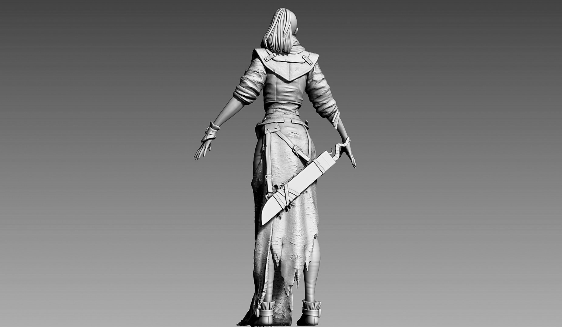 Fantasy Female Character 3d Model