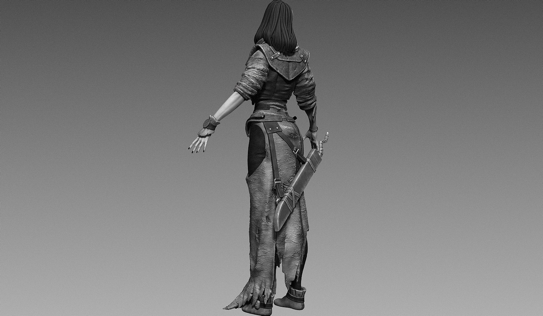 Fantasy Female Character 3d Model