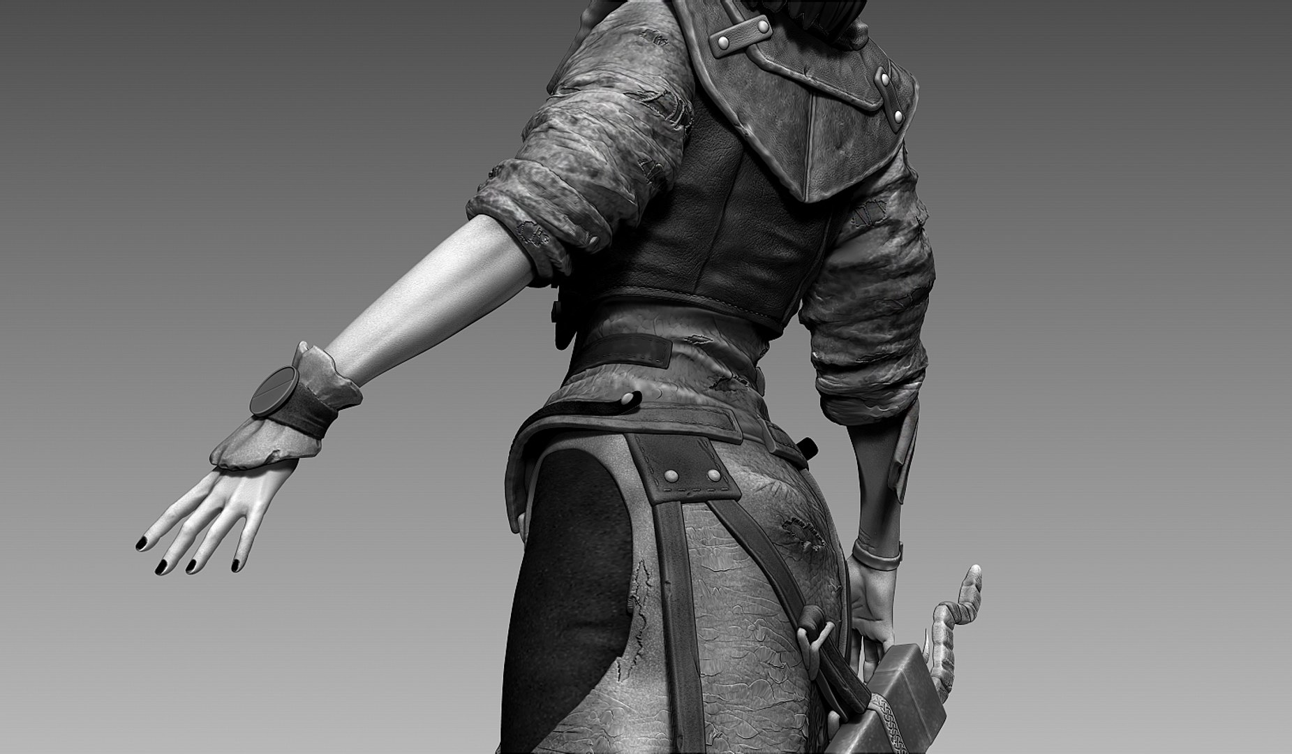 Fantasy Female Character 3d Model