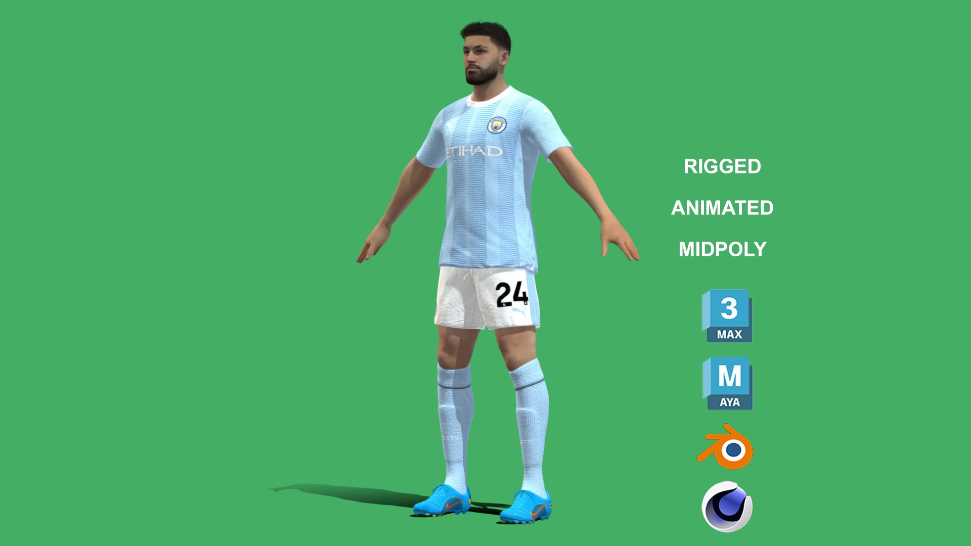 3D Rigged Josko Gvardiol Manchester City 2024 3D Model - TurboSquid 2108395
