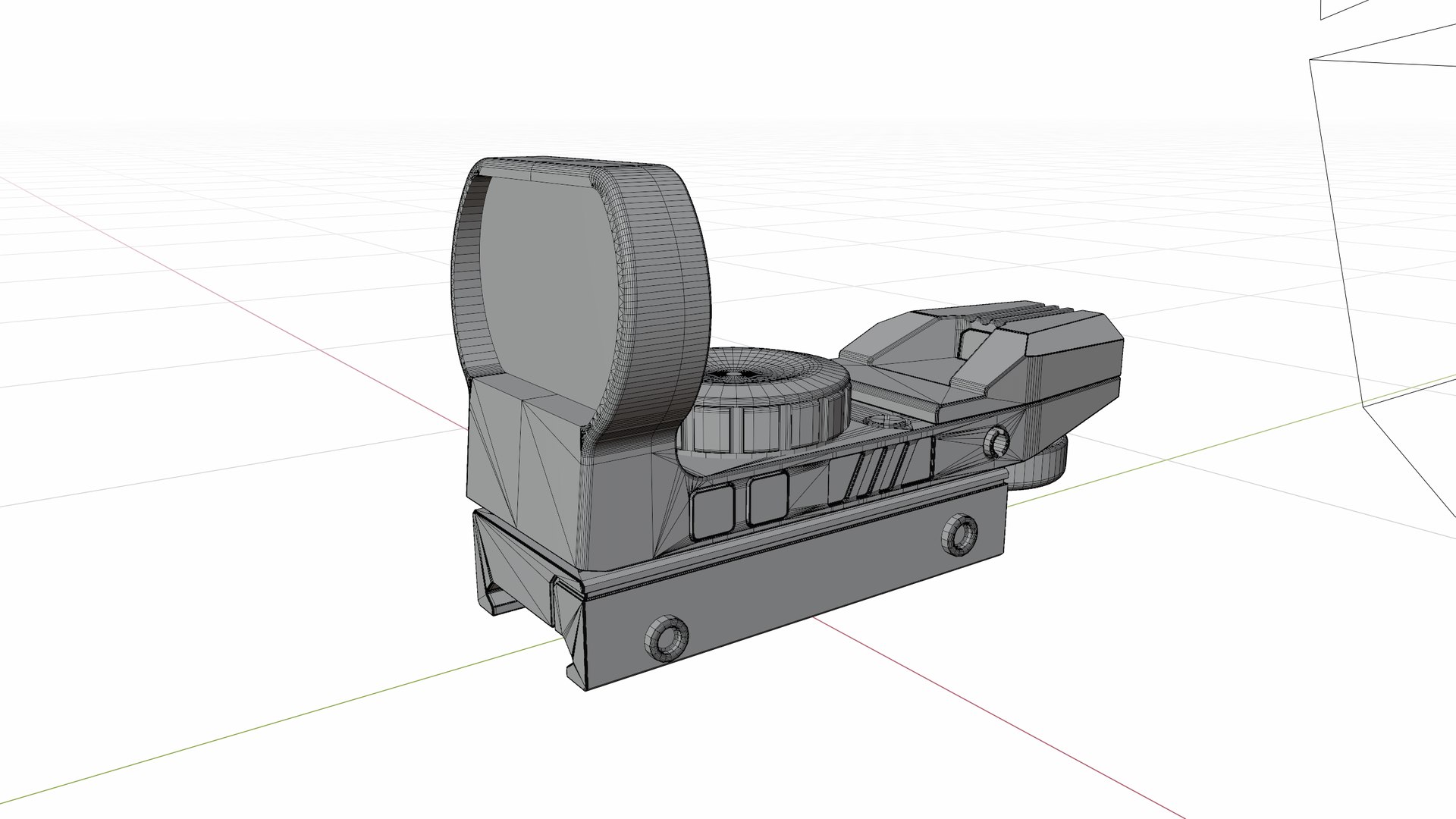 3D Model Red Dot Sight GAF-112 - TurboSquid 2215295