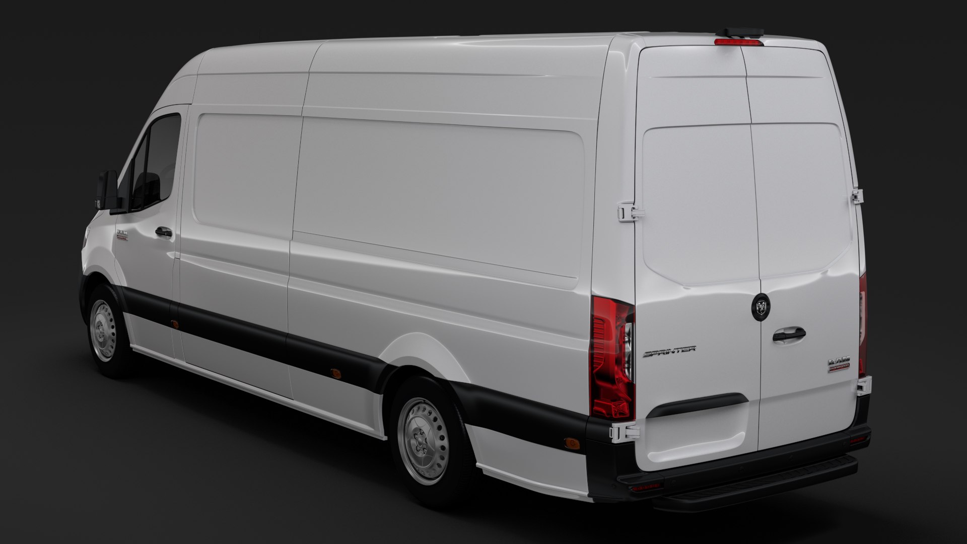 3D Ram Sprinter Panel Van Model - TurboSquid 1394091