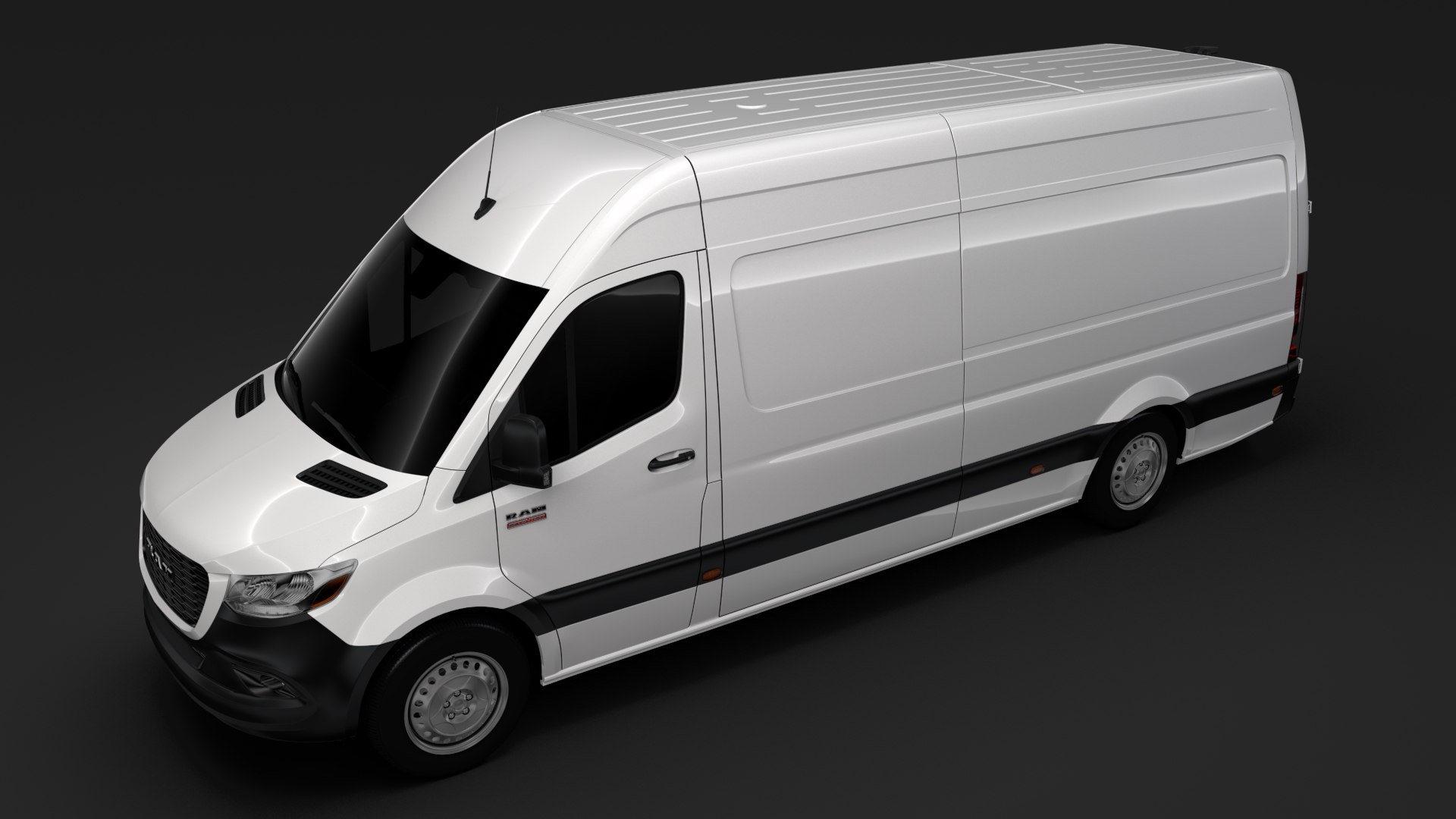 3D Ram Sprinter Panel Van Model - TurboSquid 1394091