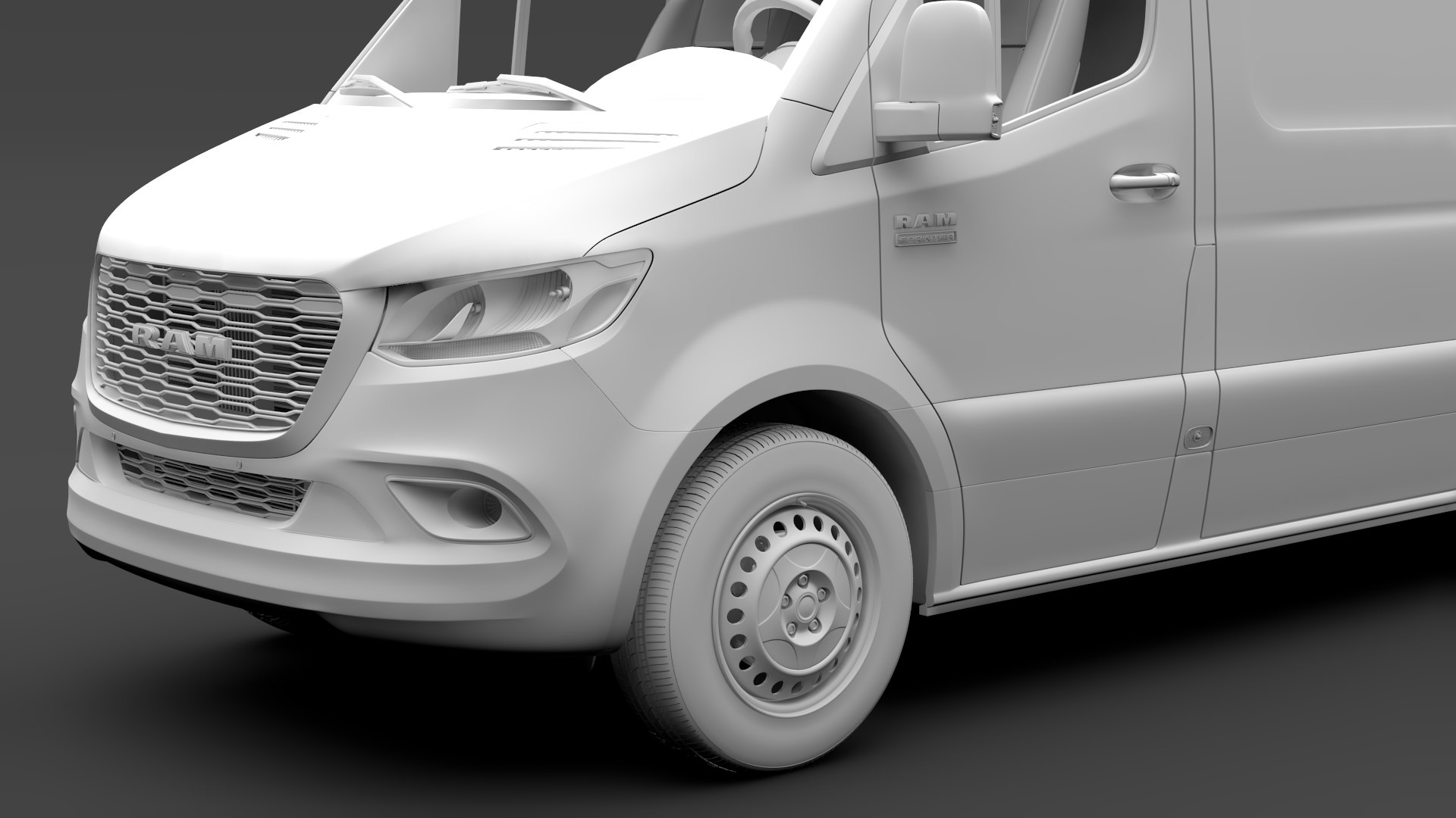 3D Ram Sprinter Panel Van Model - TurboSquid 1394091