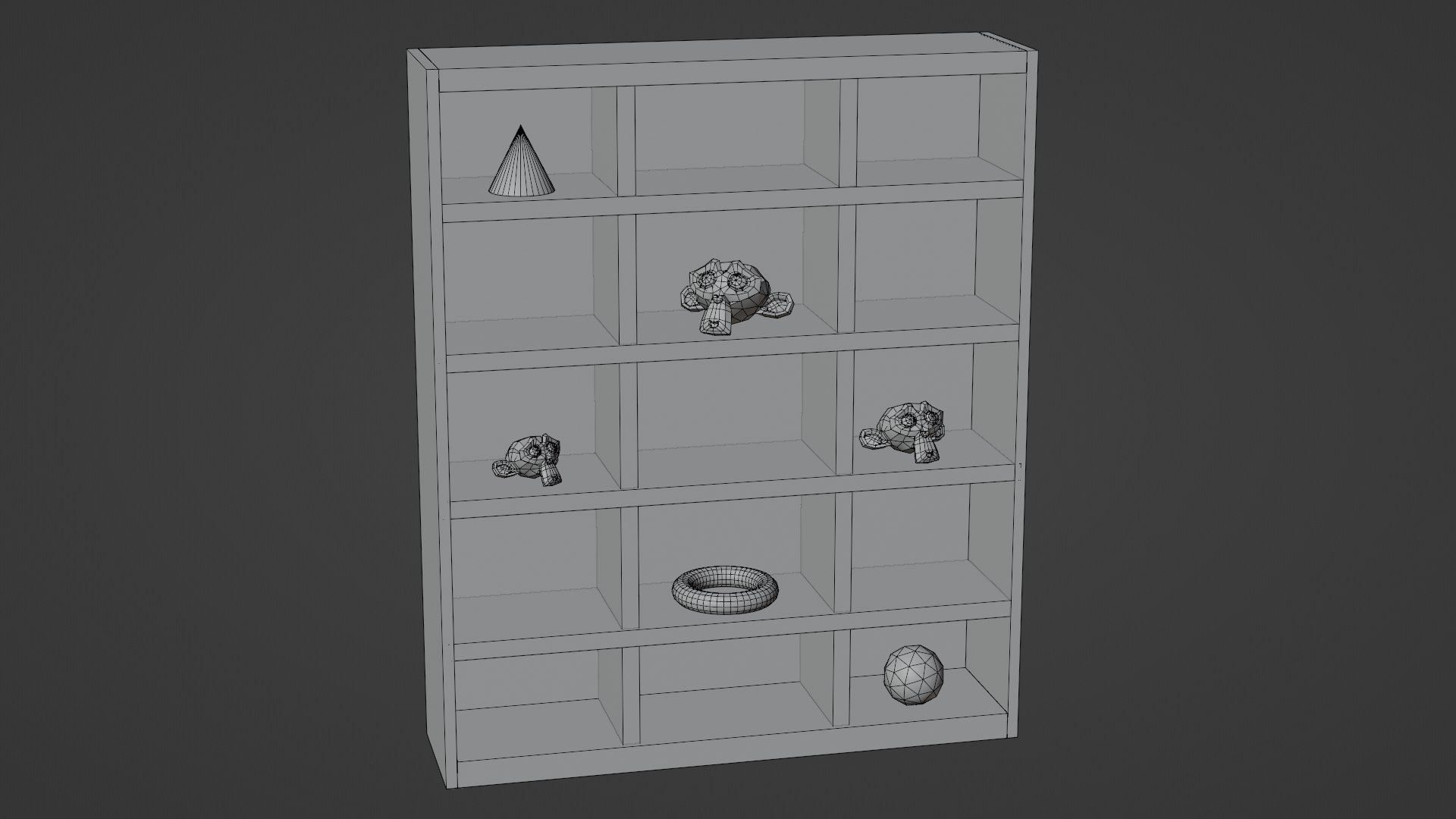 3D Model Library Bookcase - TurboSquid 2257121