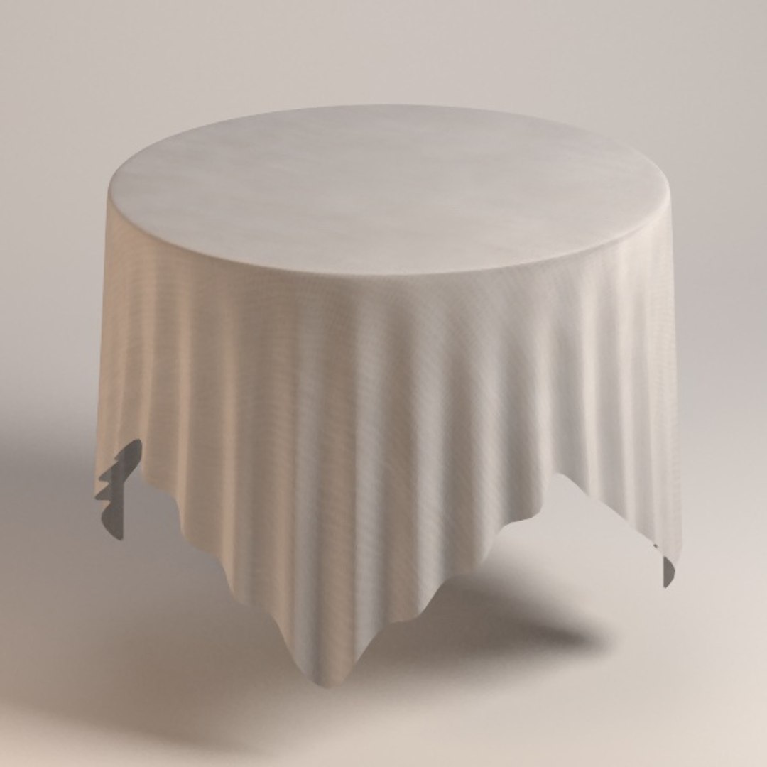 Table Cloth Tablecloth 3d Model