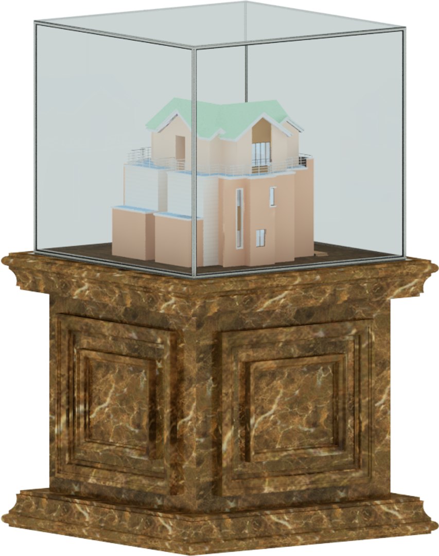 3D glass display box model - TurboSquid 1330644