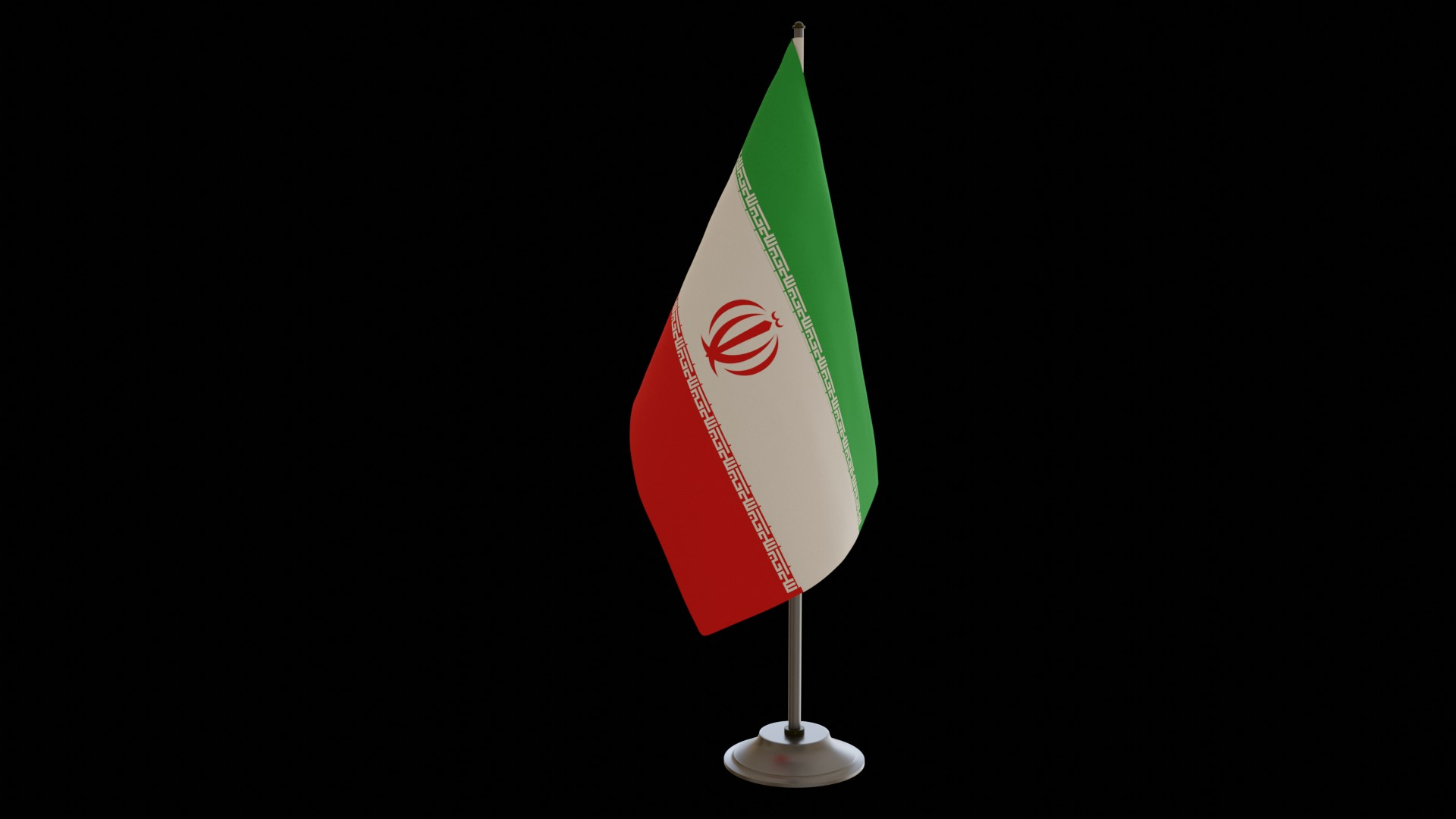 Table Flag Iran Model - TurboSquid 1969720