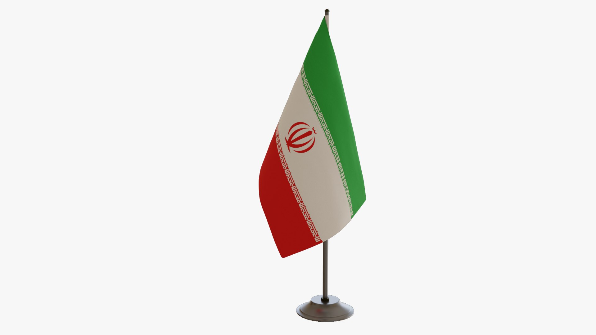 Table Flag Iran Model - TurboSquid 1969720