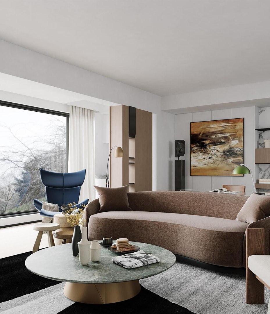 Modern apartment interior 3D model - TurboSquid 2116913