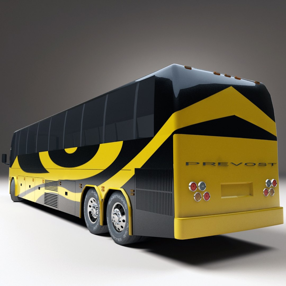 Maya Realistic Prevost Bus