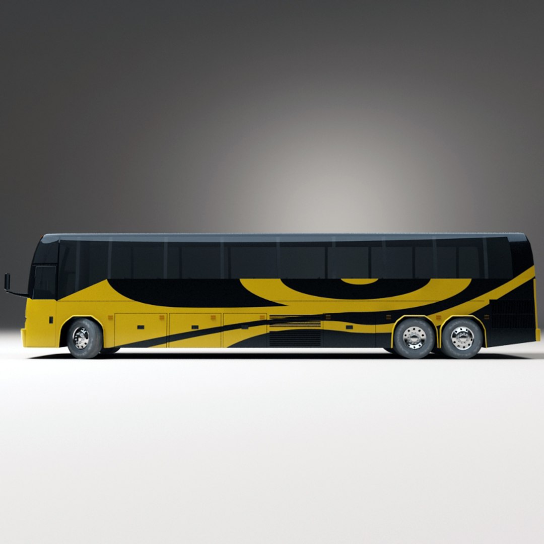 Maya Realistic Prevost Bus