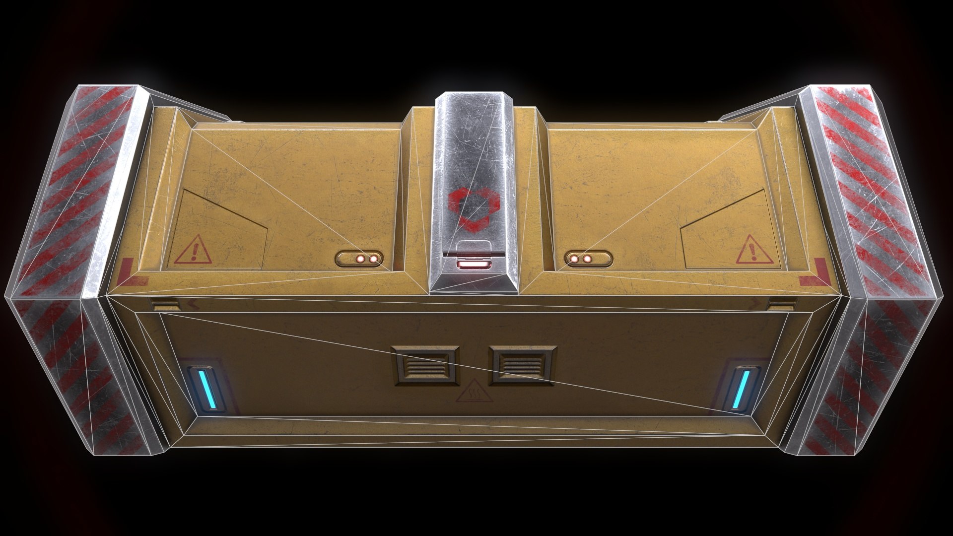 Crate container box openable 3D model - TurboSquid 1554656