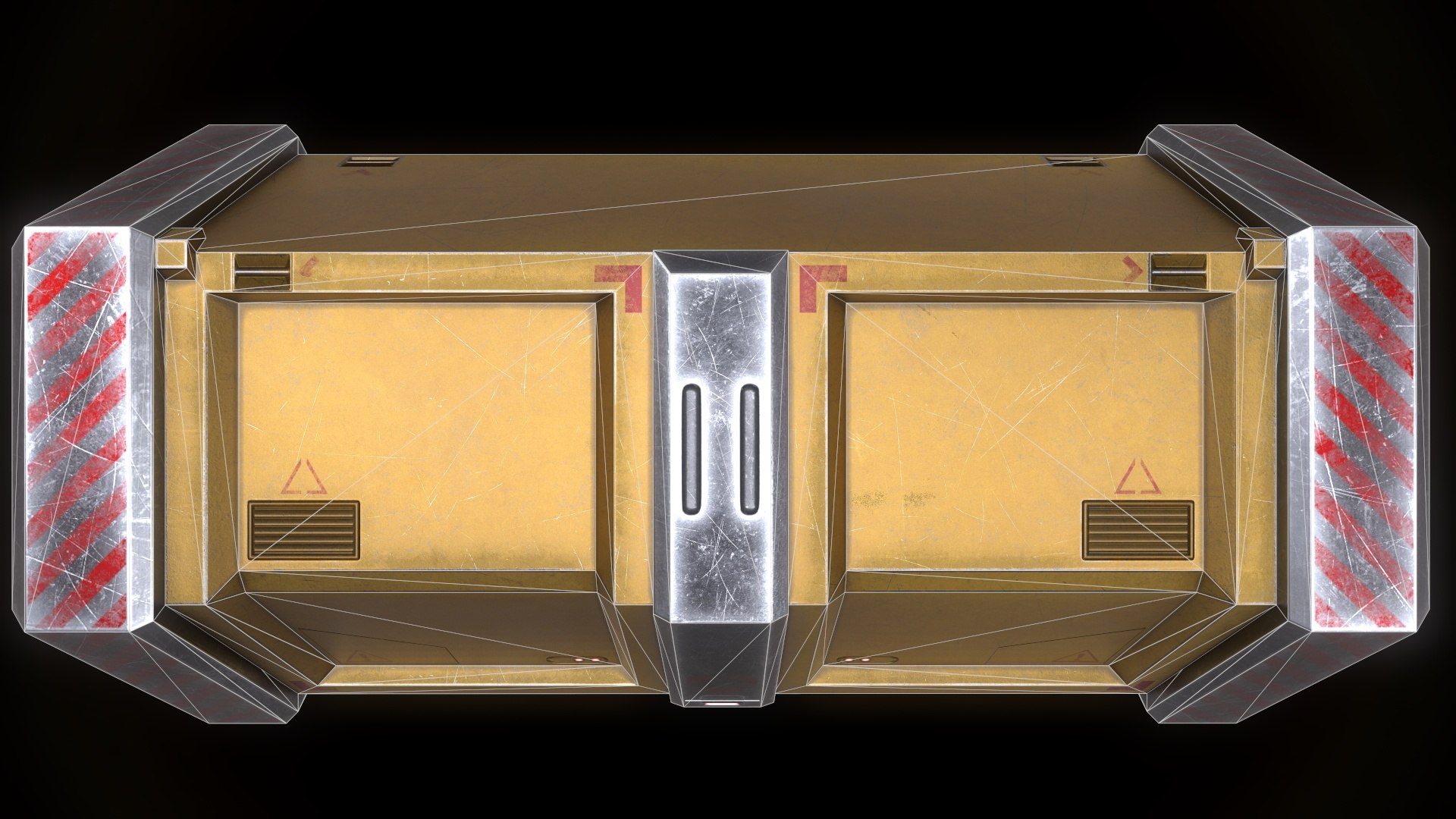 Crate container box openable 3D model - TurboSquid 1554656