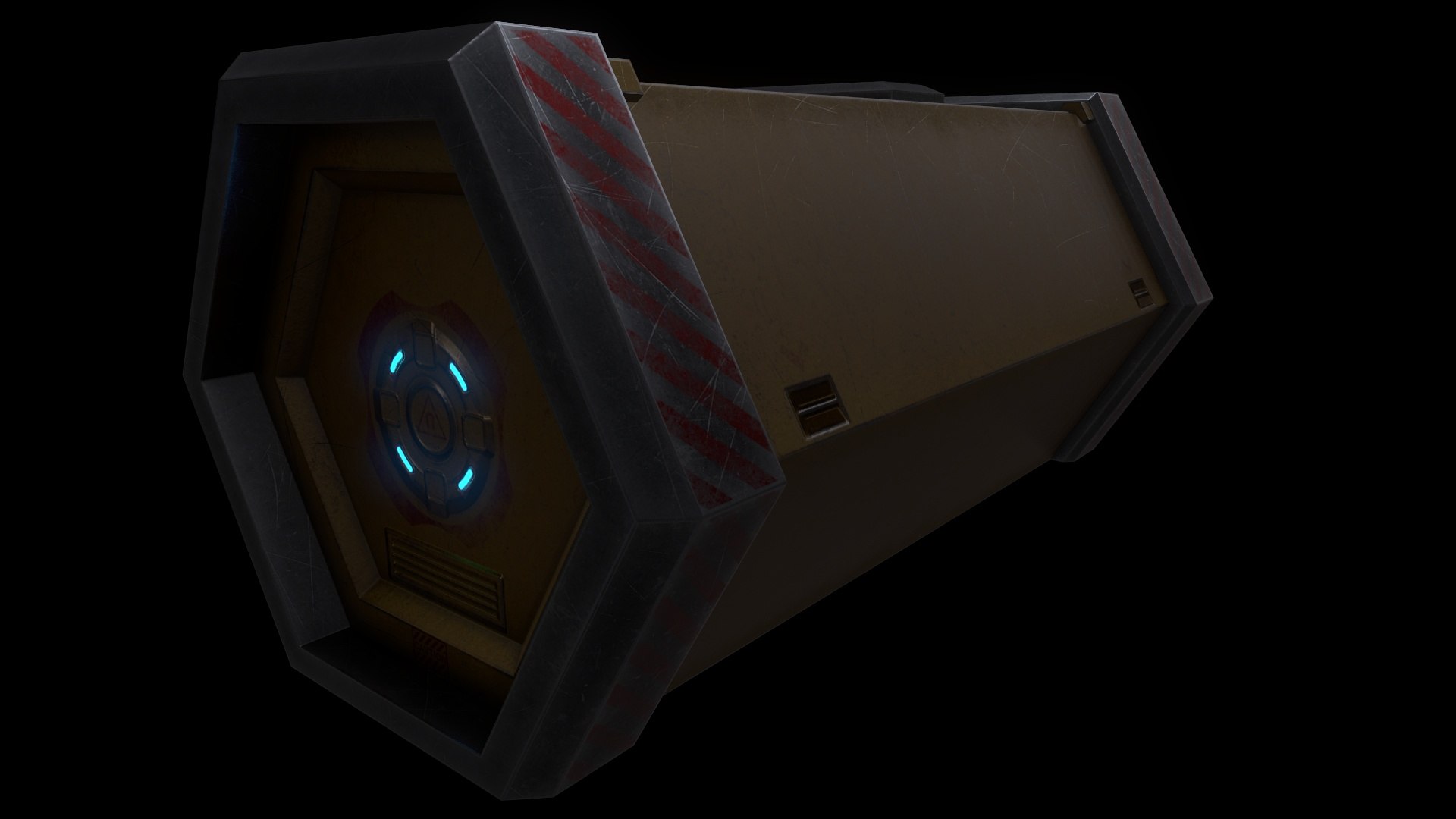 Crate container box openable 3D model - TurboSquid 1554656