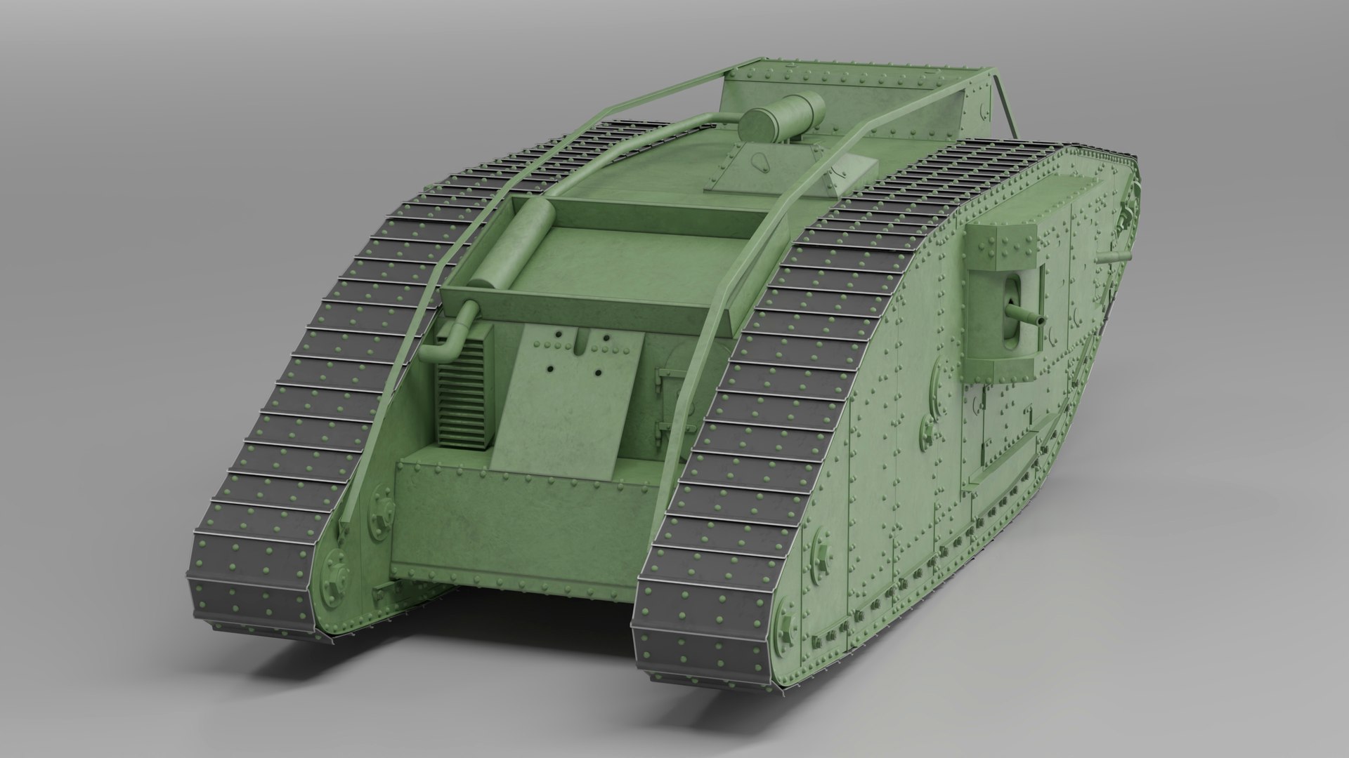 Tank MK 4 Female Green Model - TurboSquid 2243598