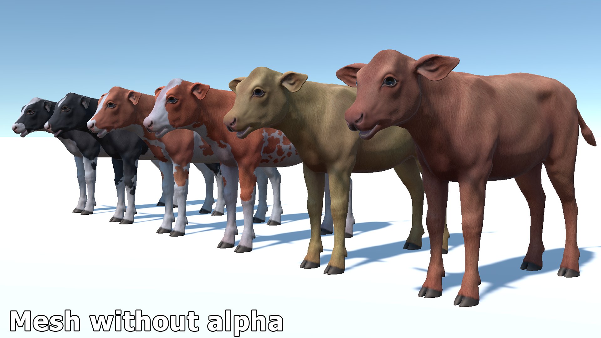 Calf Model - TurboSquid 2493000