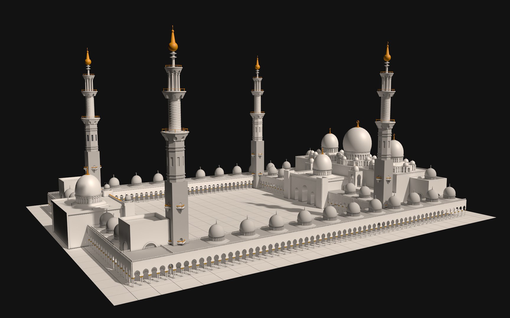 Sheikh-zayed-mosque Sheikh Zayed Mosque C4d