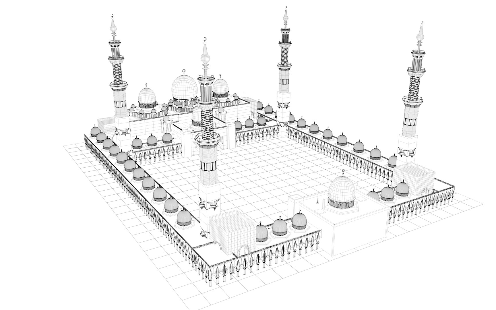 Sheikh-zayed-mosque Sheikh Zayed Mosque C4d