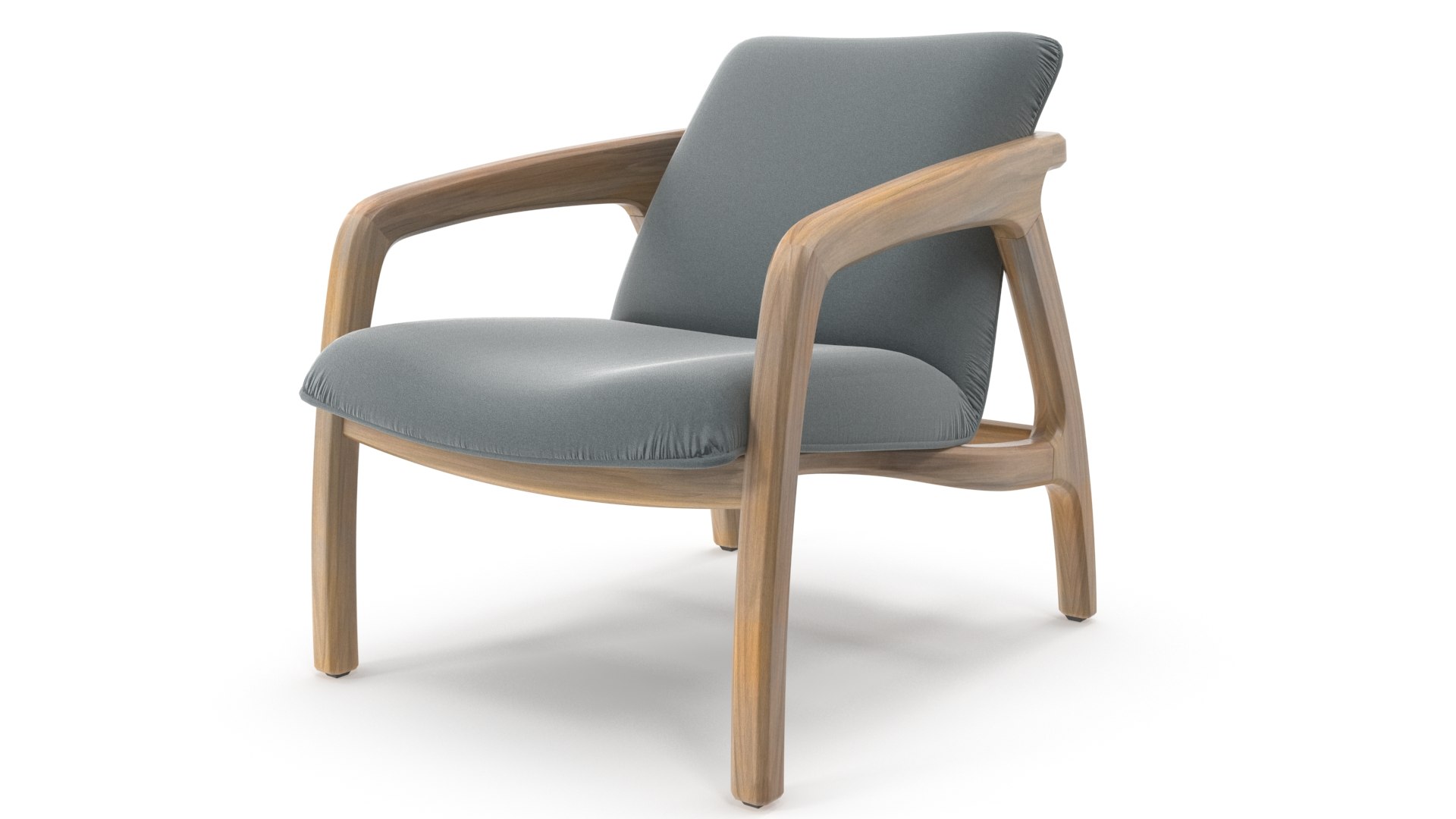 3D Finley Grey Accent Chair - TurboSquid 2295890