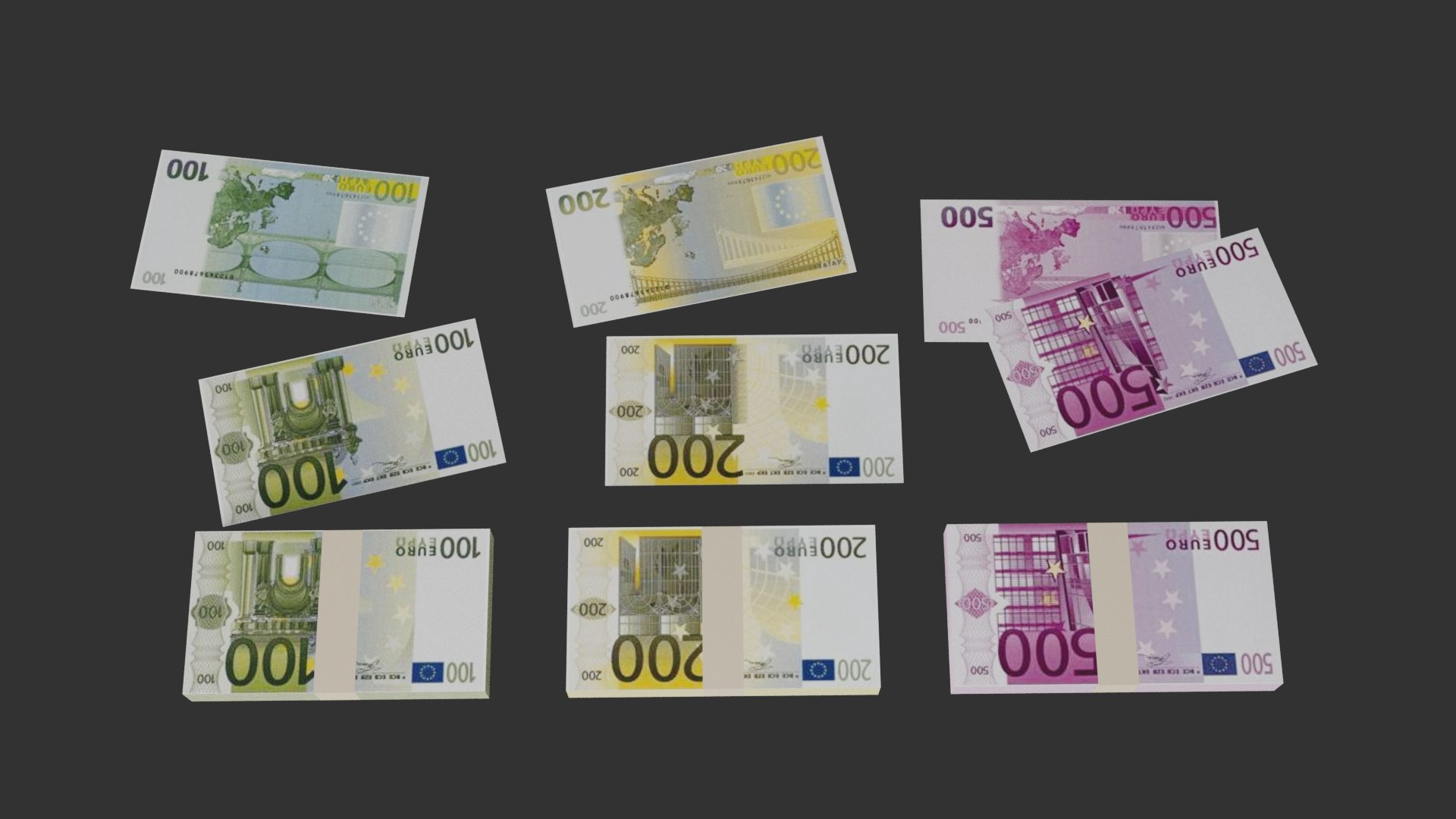 Euro Pack 3D Model - TurboSquid 2031064