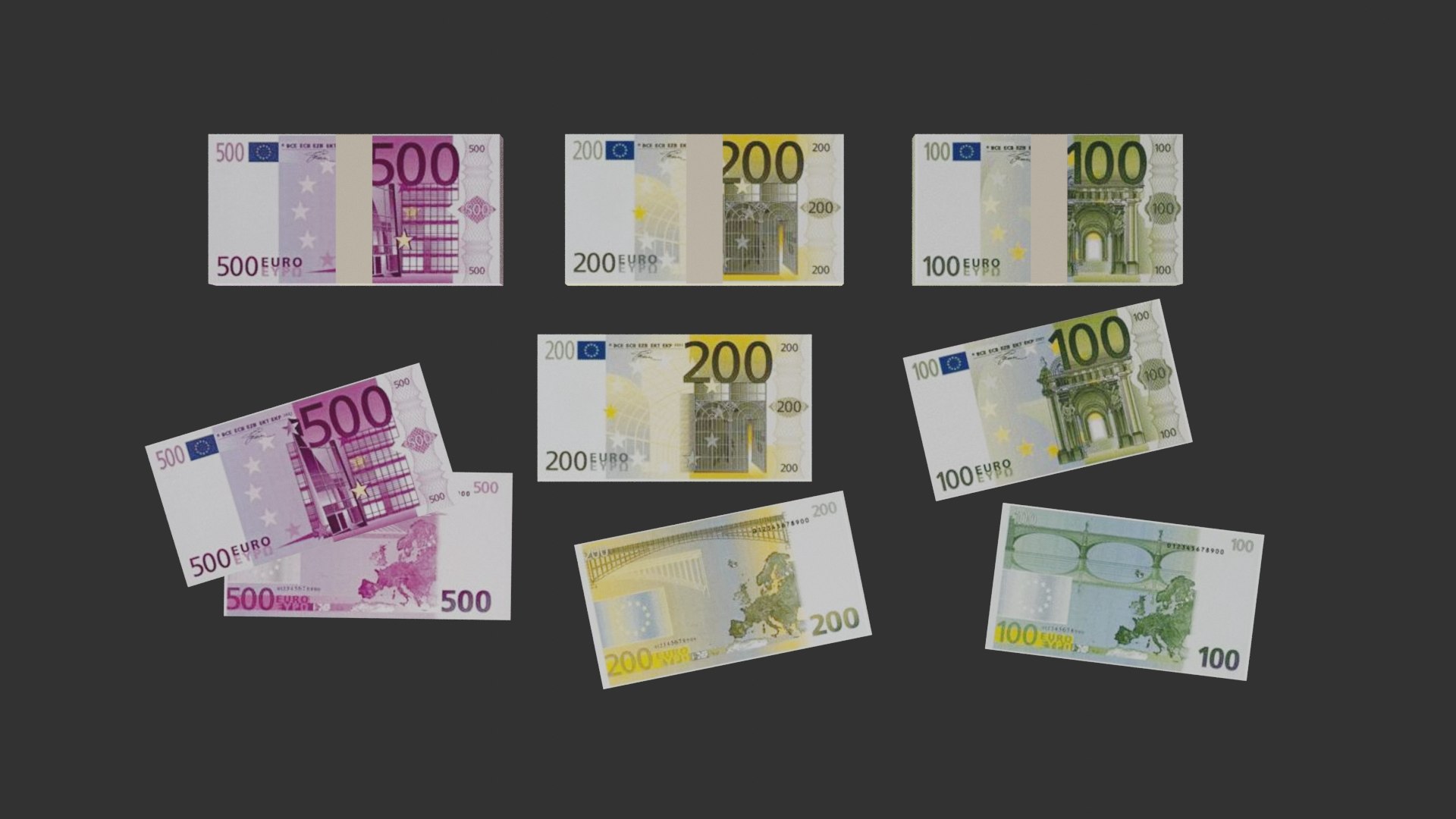 Euro Pack 3D Model - TurboSquid 2031064