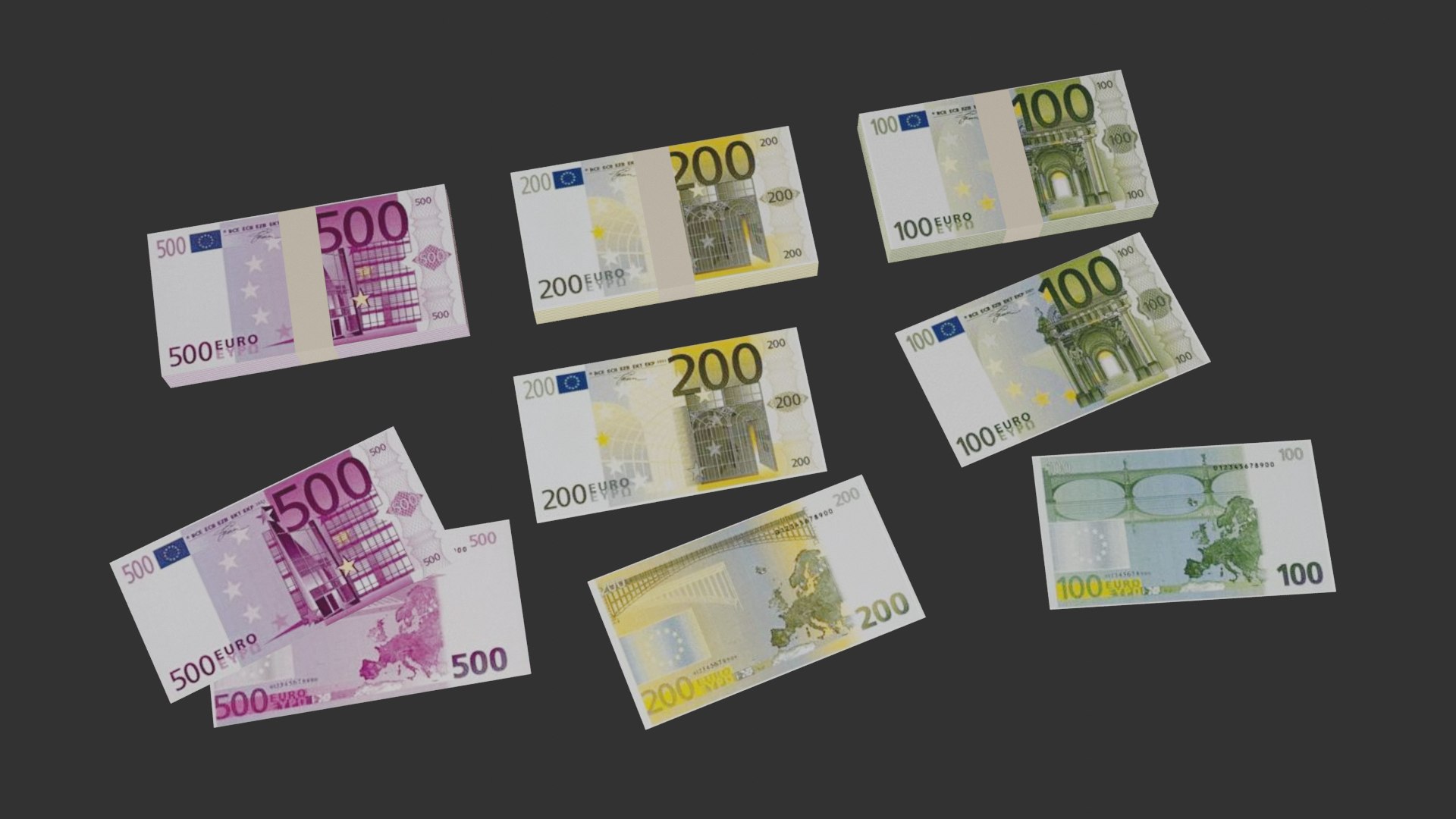 Euro Pack 3D Model - TurboSquid 2031064