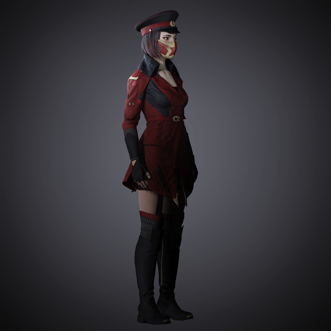 3D Model Skarlet Character - TurboSquid 2419268