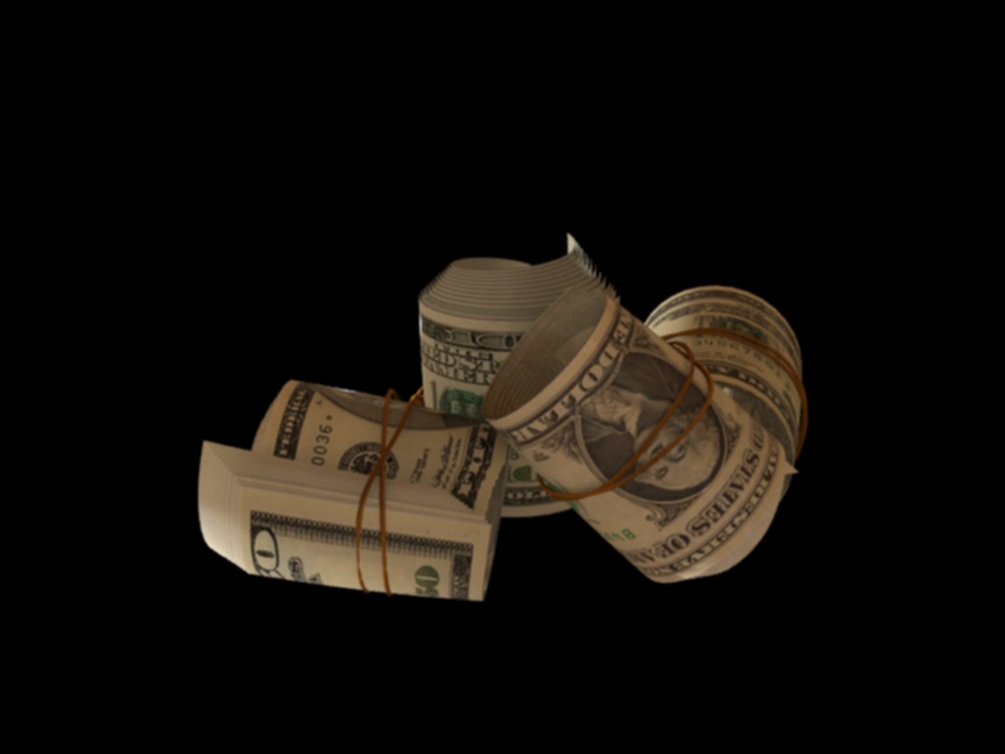 Cash 3D Model - TurboSquid 1229364