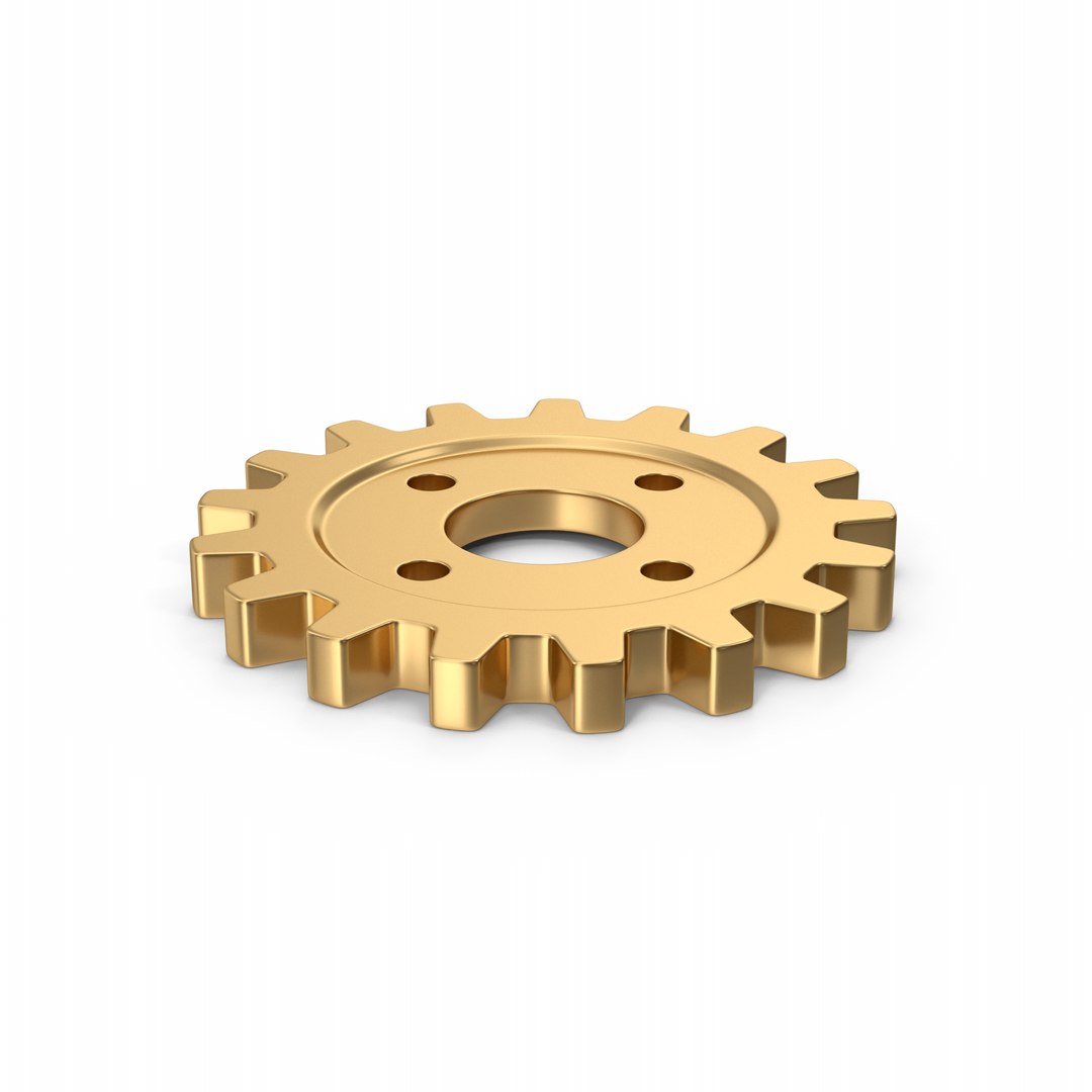 Gear Gold 3D Model - TurboSquid 1959682