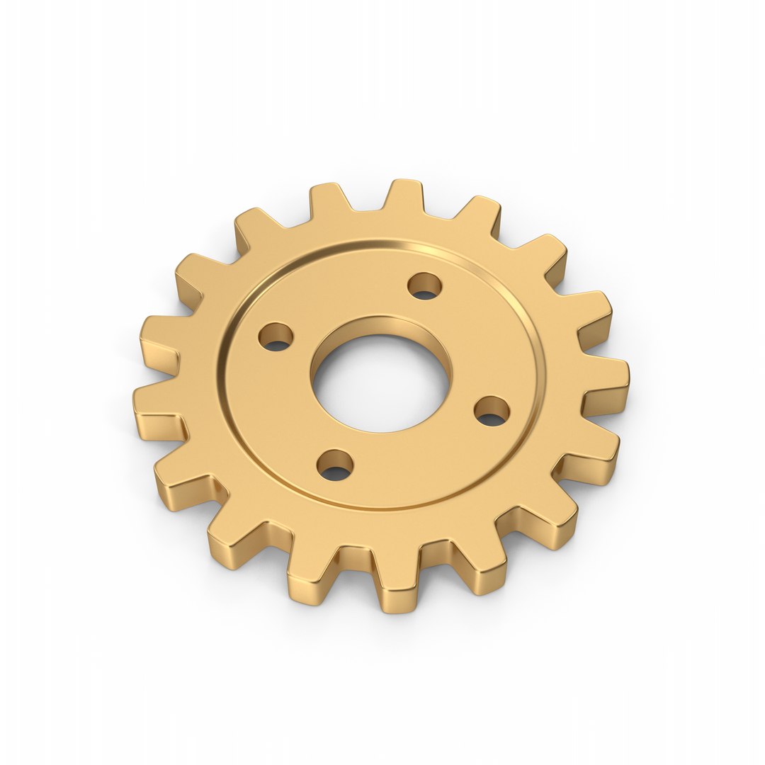 Gear Gold 3D Model - TurboSquid 1959682