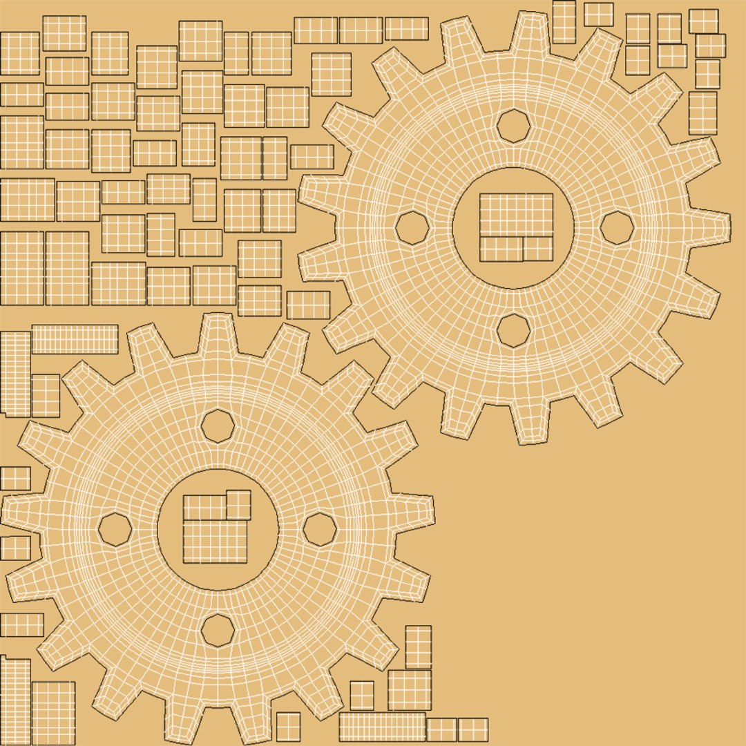 Gear Gold 3D Model - TurboSquid 1959682