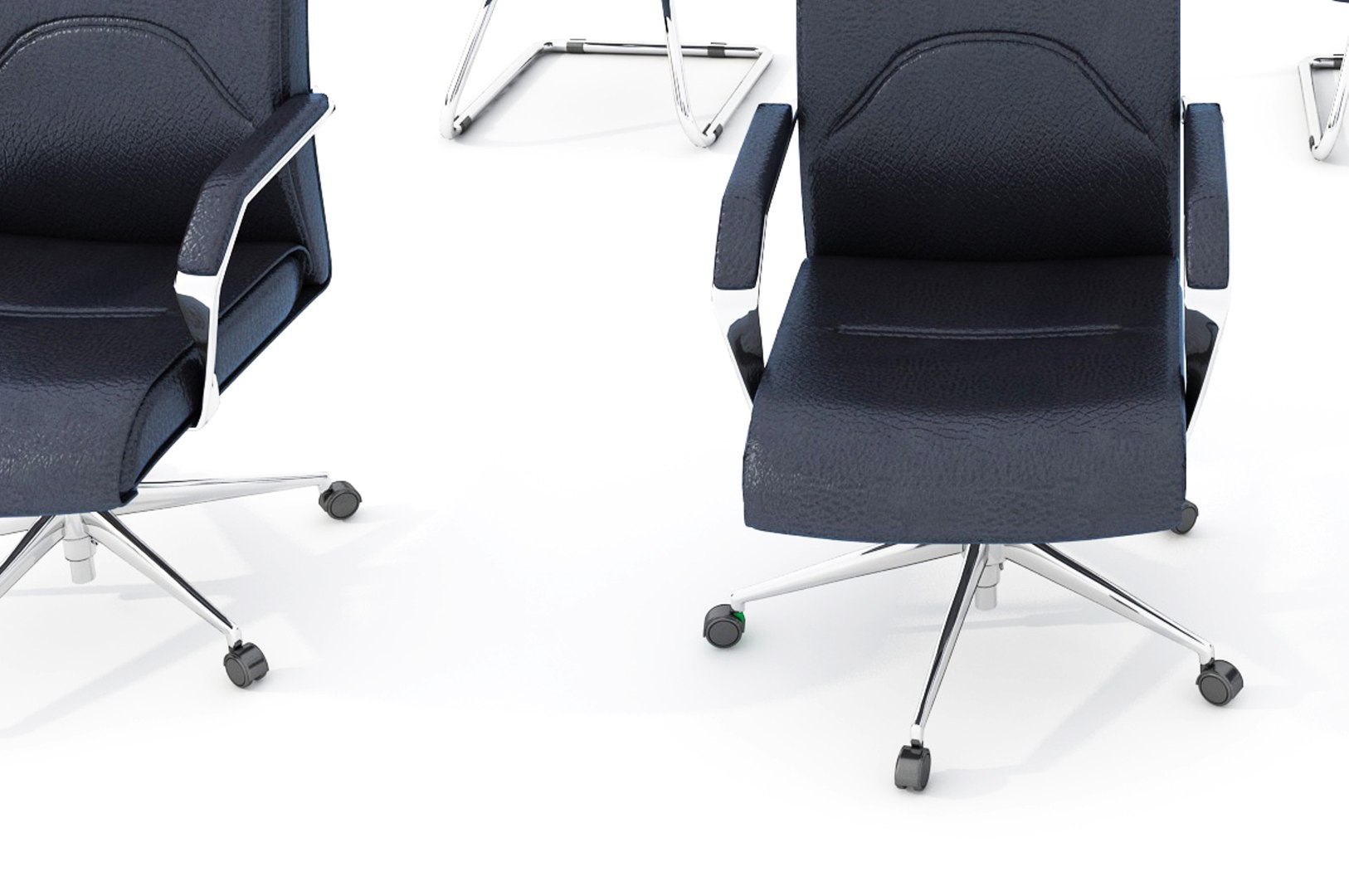 3D Modern leather high back office chair model model - TurboSquid 2062549