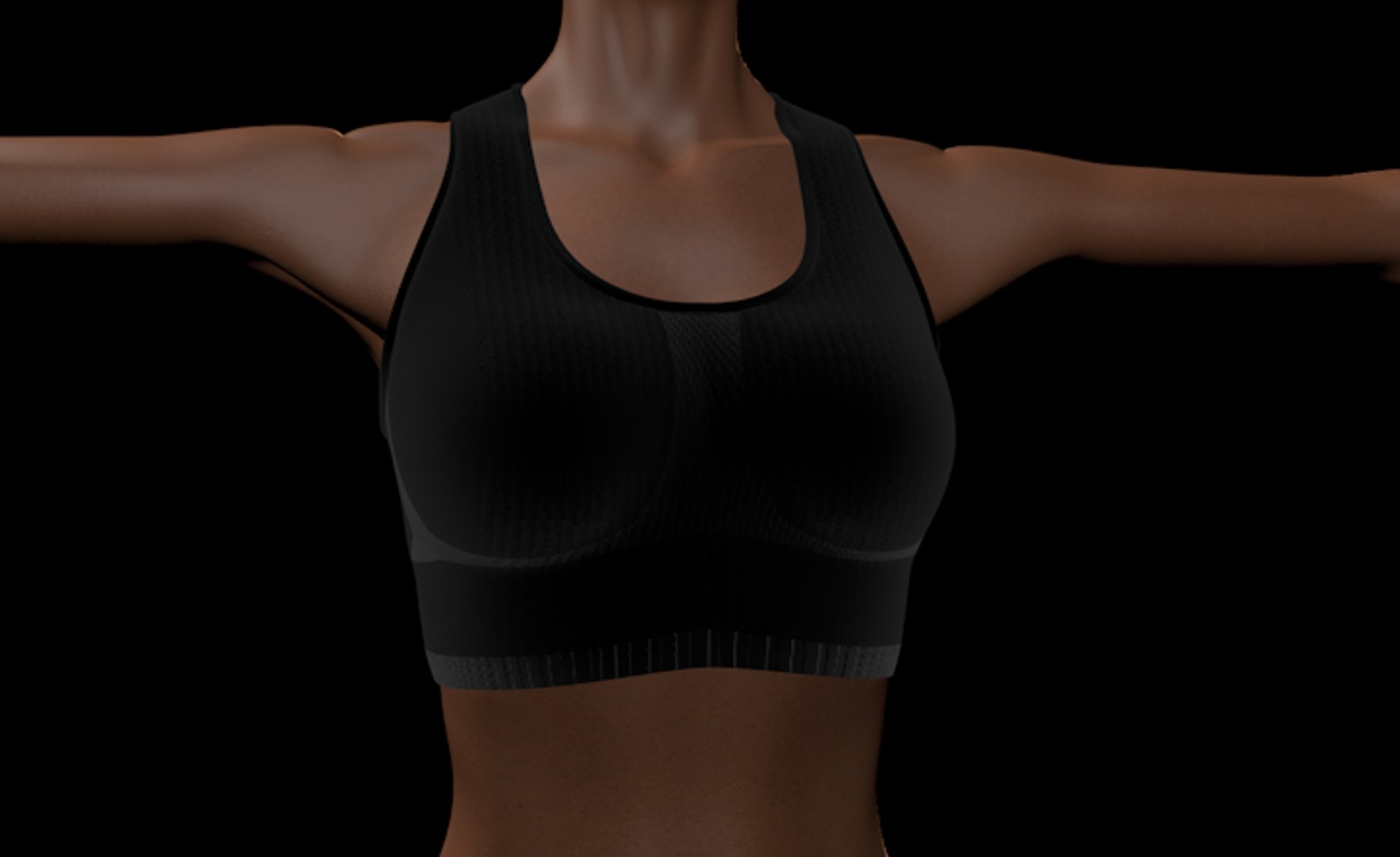 3d Sports Bra